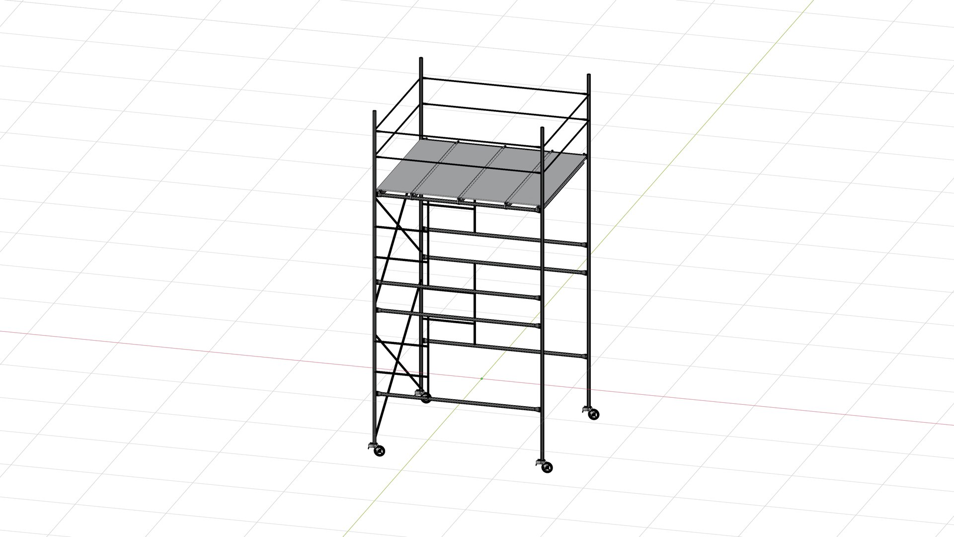 3D Model Industrial Scaffolding - TurboSquid 2375954
