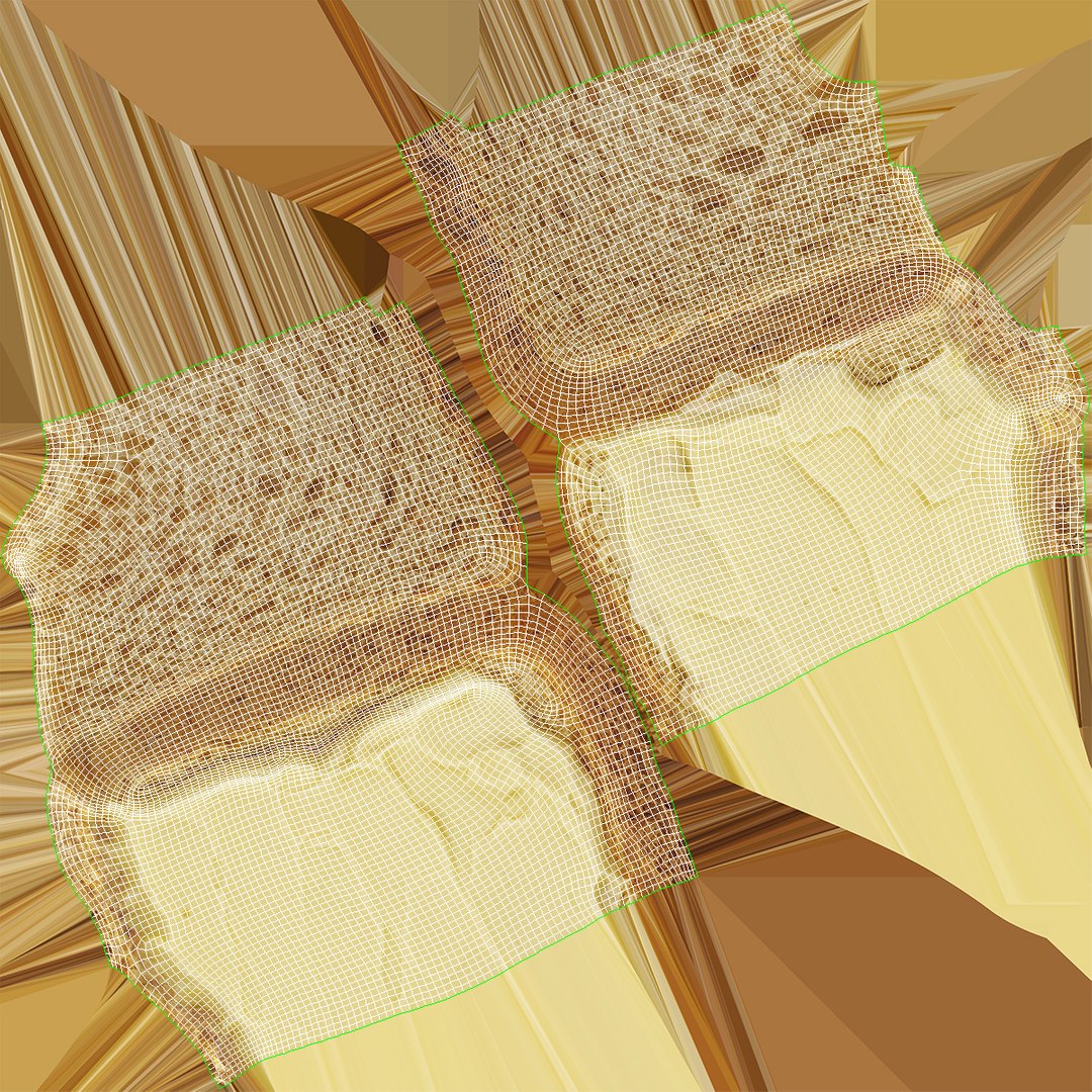 3D Toast With Margarine 03 Bitten Model - TurboSquid 2071847