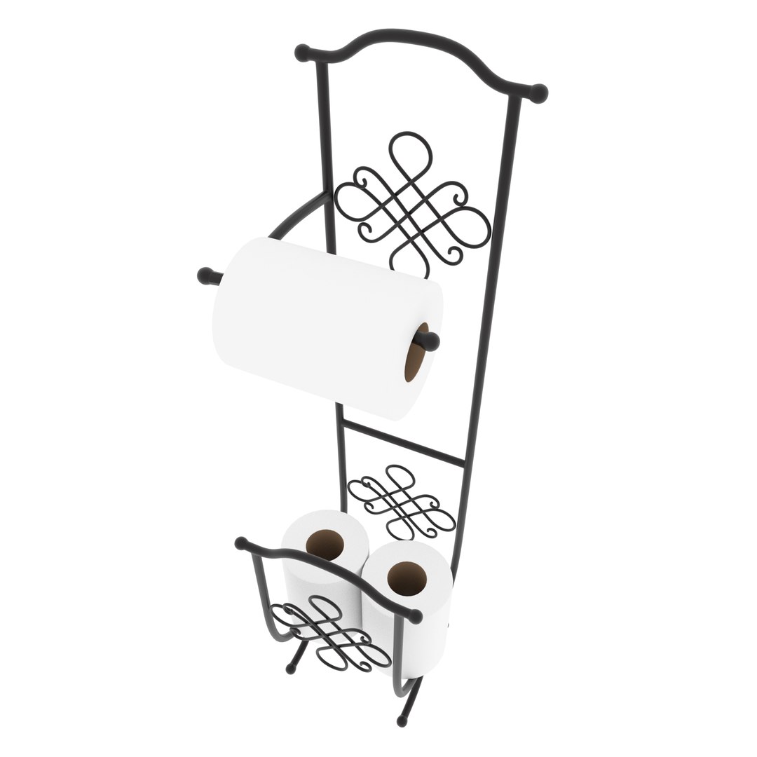 Elegant Toilet Paper Holder 3D Model - TurboSquid 2140295