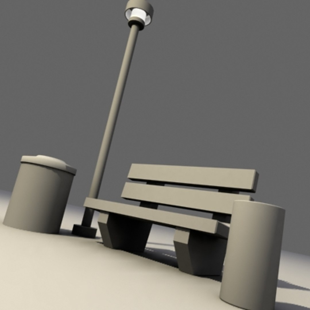 Light Bench 3d Model