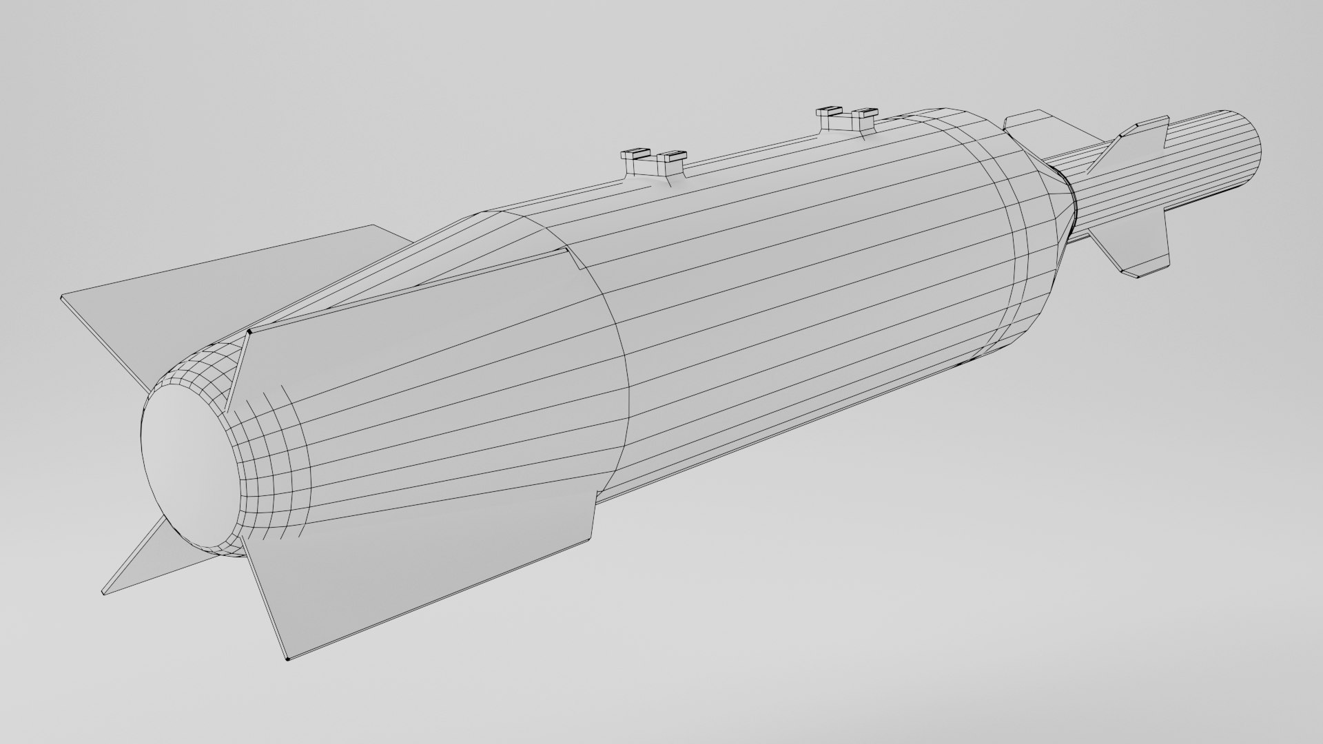 Gbu-27 Paveway Iii Bomb 3D Model - TurboSquid 1240835