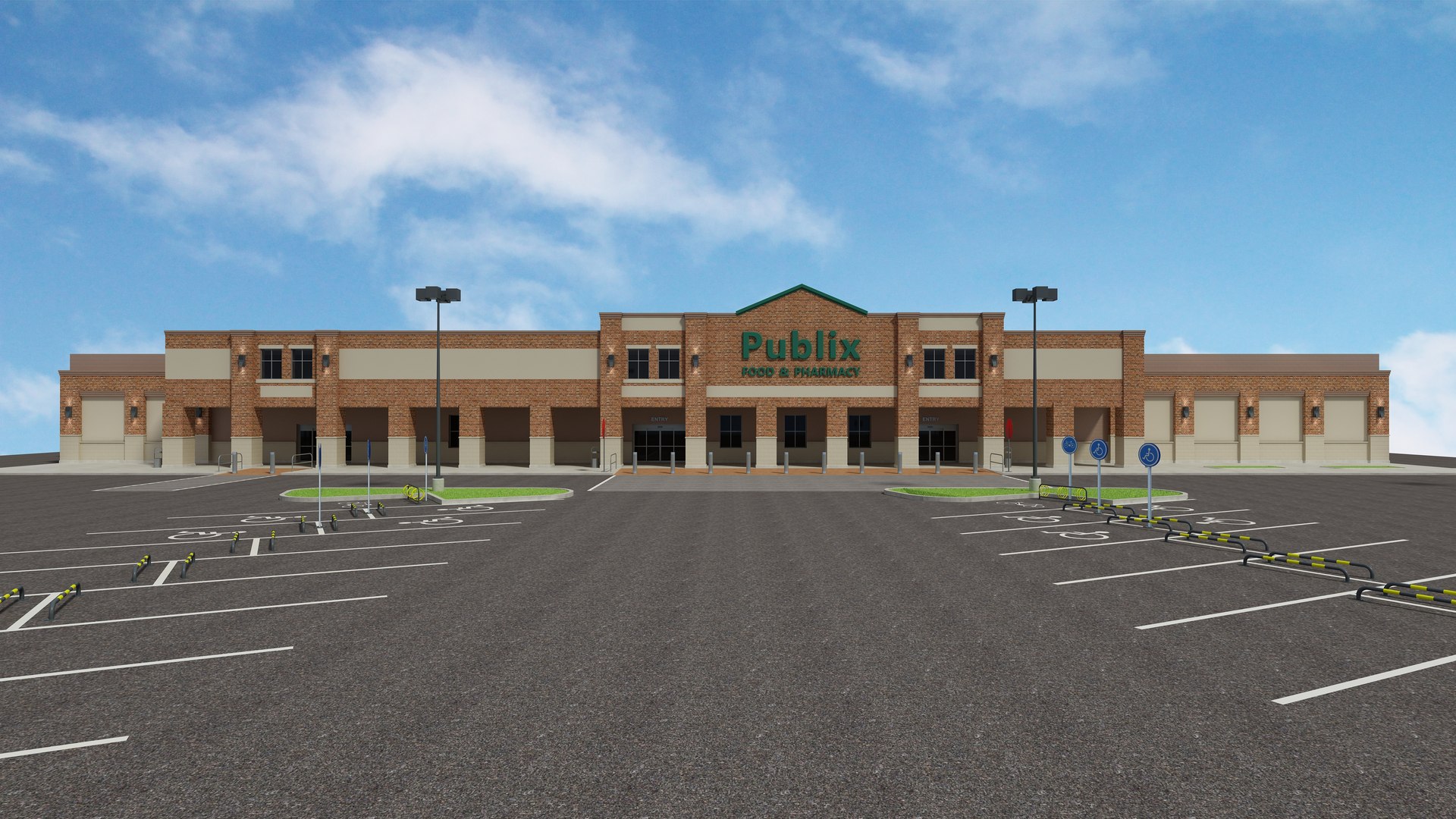 Retail Store Building 3D Model - TurboSquid 1970205