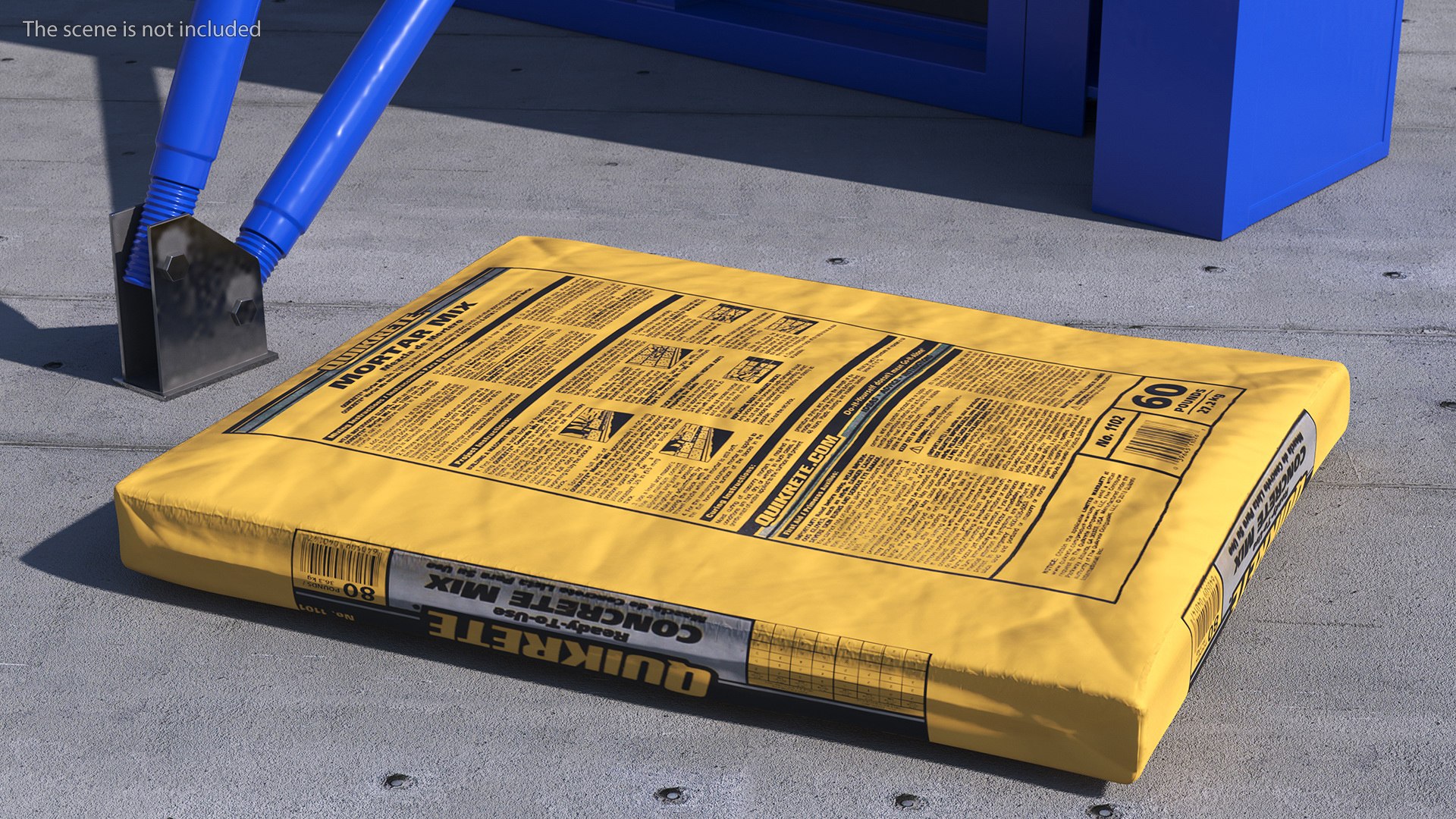 Cement Package 80 Lb 3D Model - TurboSquid 2139296