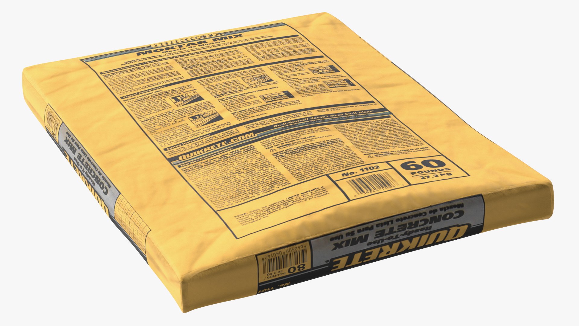 Cement Package 80 Lb 3D Model - TurboSquid 2139296