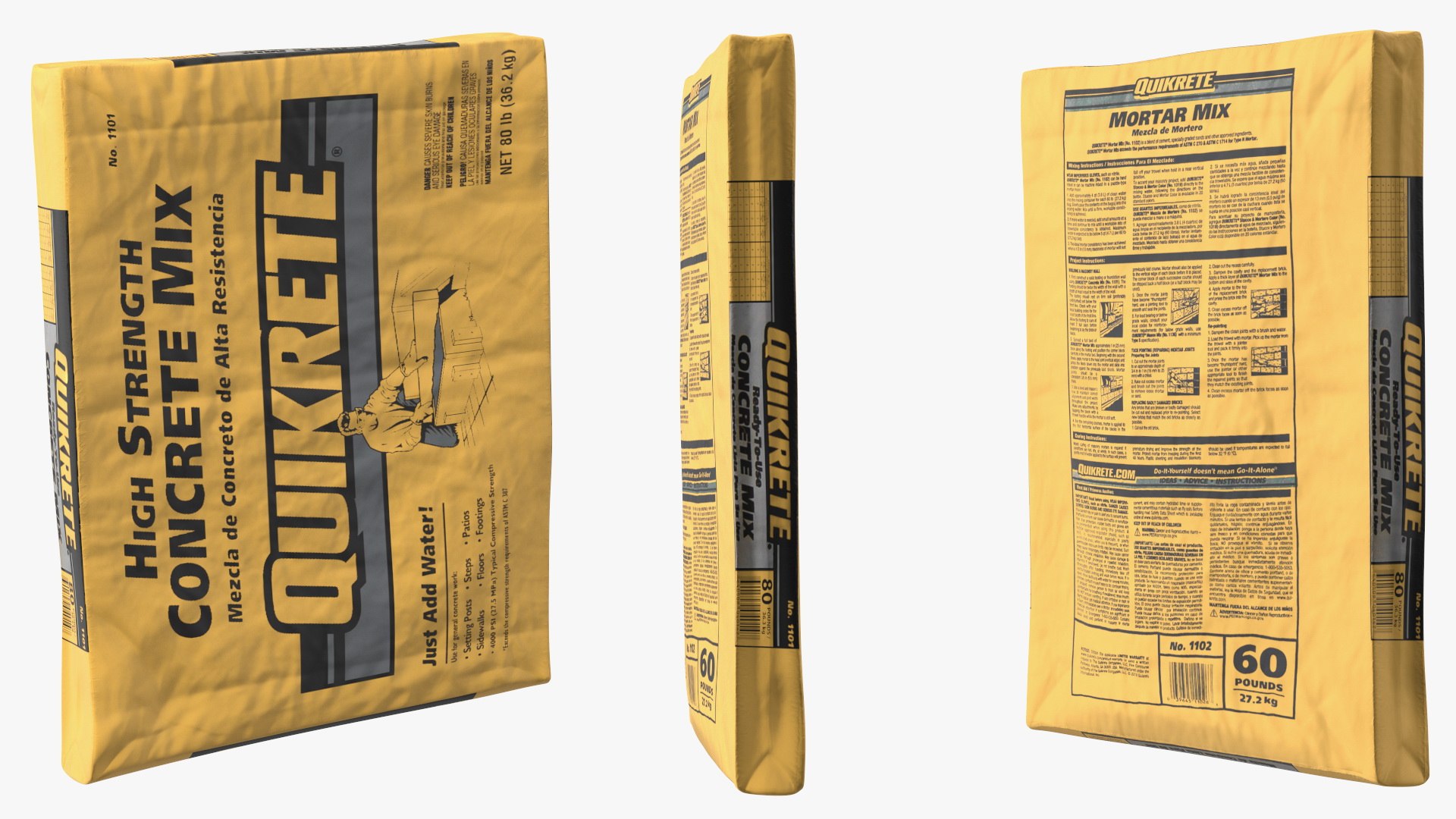 Cement Package 80 Lb 3D Model - TurboSquid 2139296
