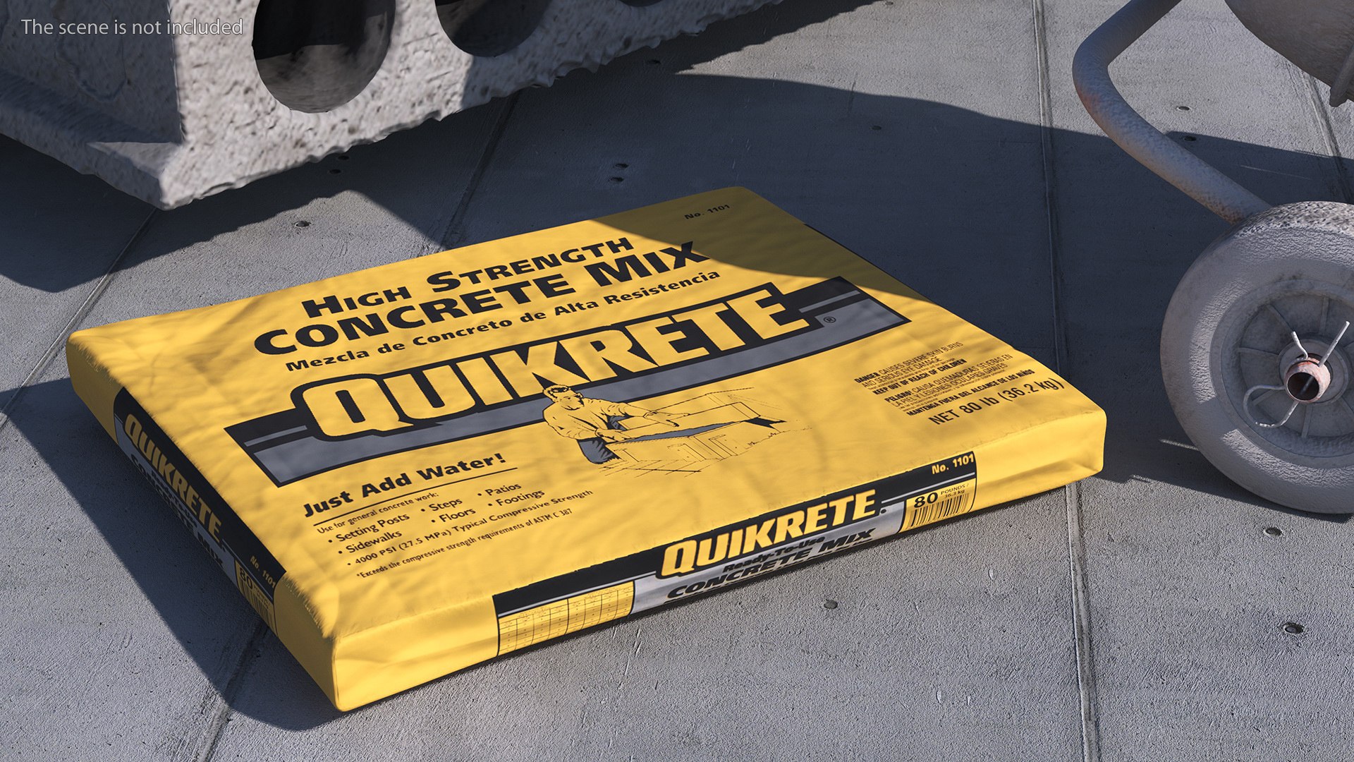 Cement Package 80 Lb 3D Model - TurboSquid 2139296