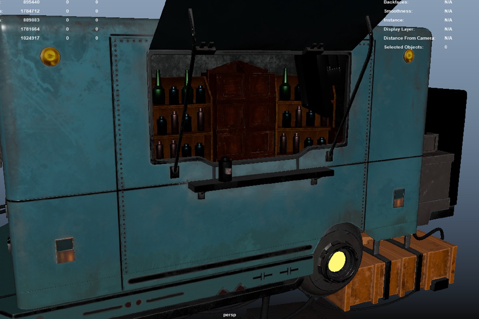 The Retro Style Futuristic Vendor Shop Model - TurboSquid 2025708