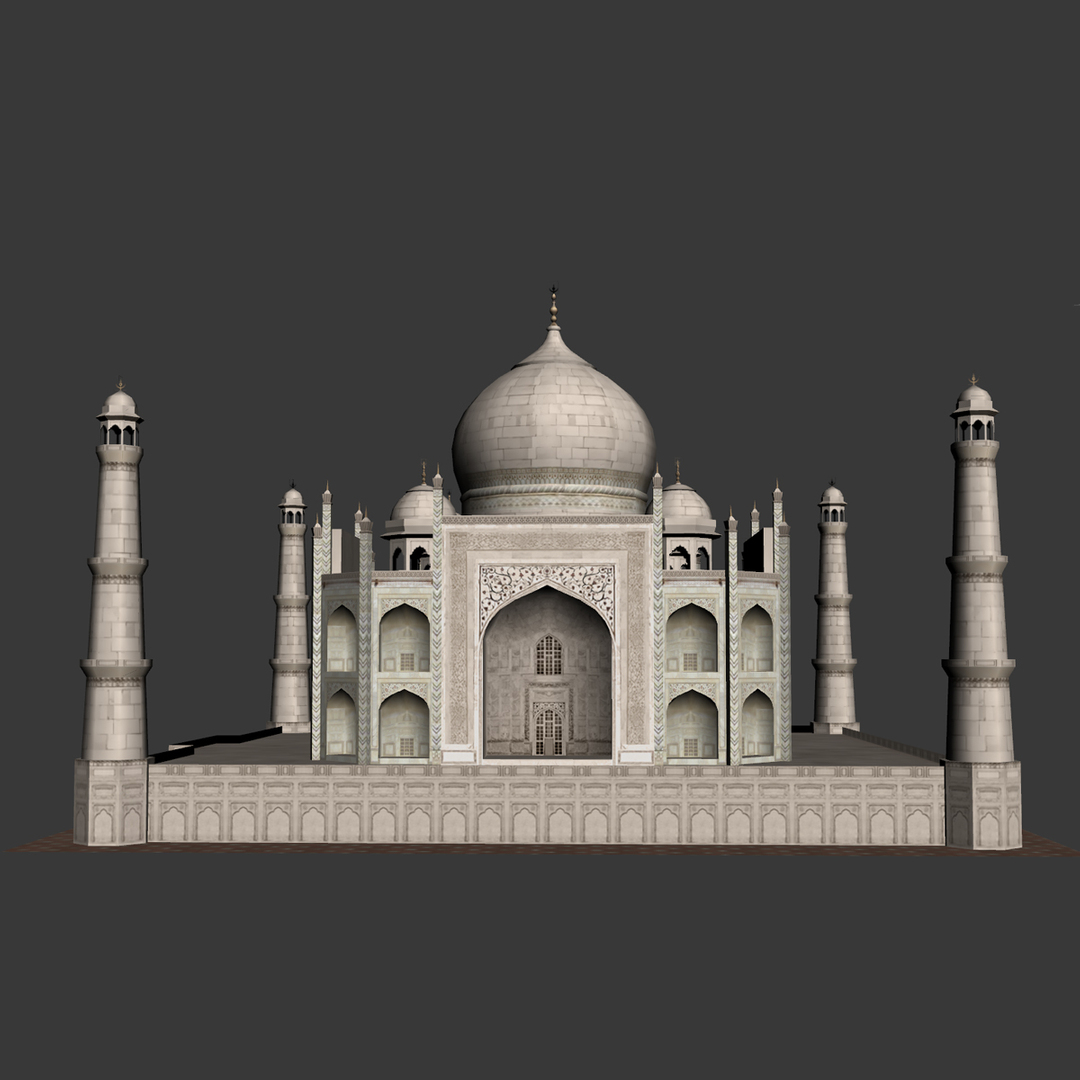taj mahal 3d max