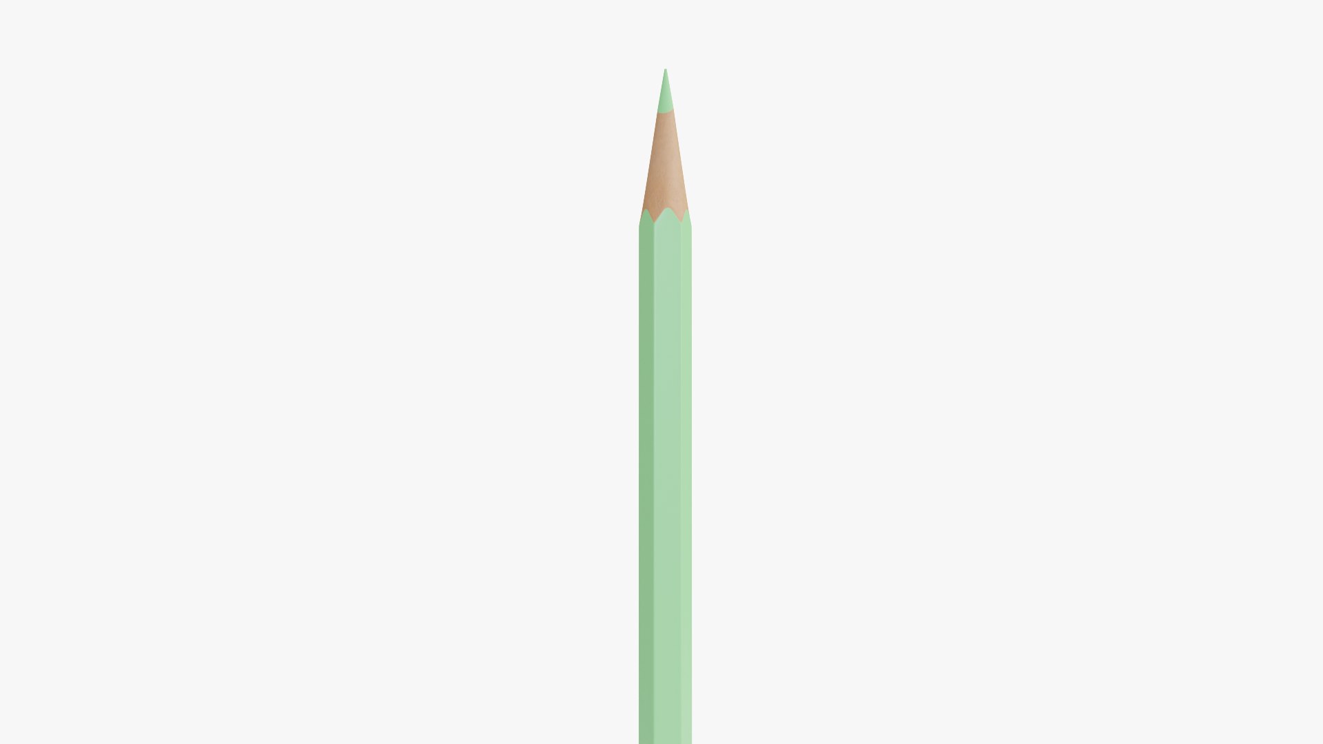 3D Light Green Pencil Model - TurboSquid 2249191