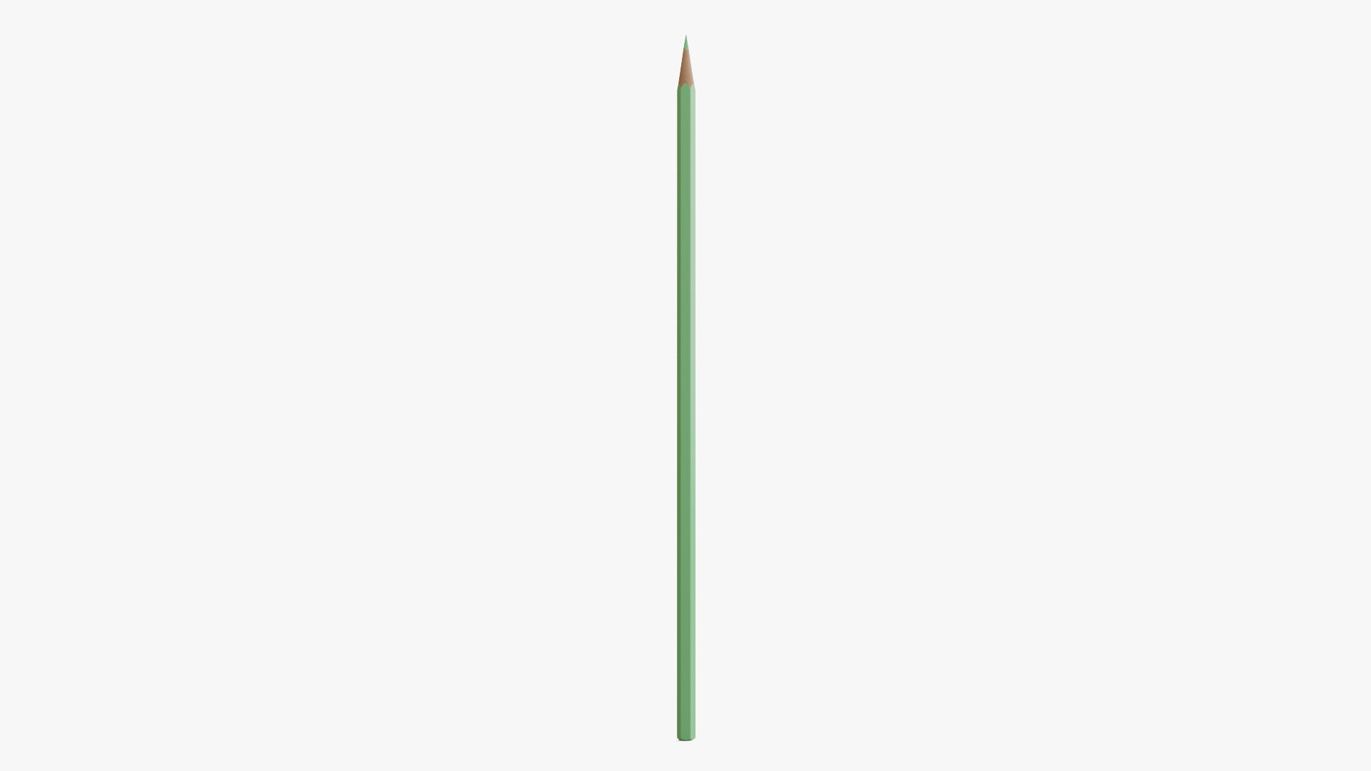 3D Light Green Pencil Model - TurboSquid 2249191