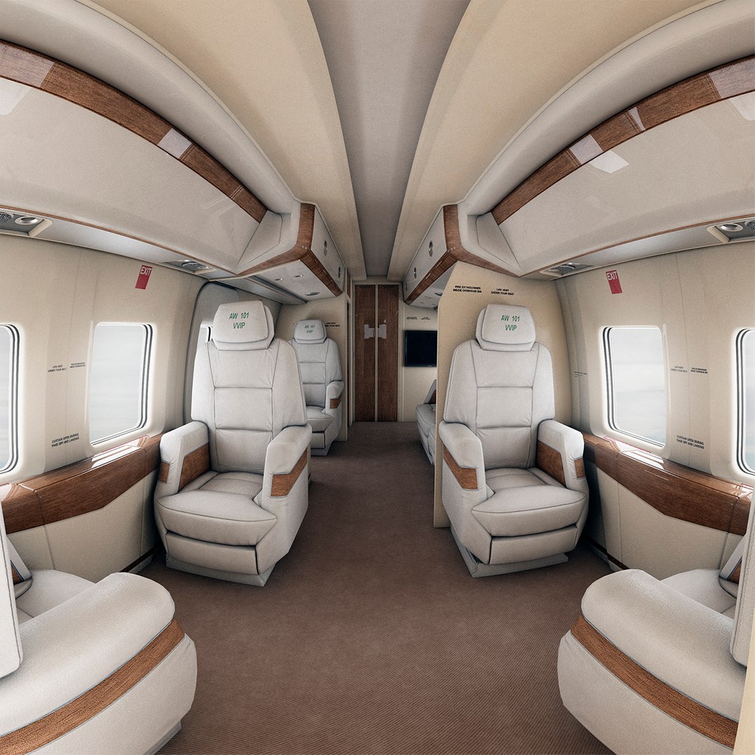 3d Agustawestland Aw101 Helicopter Model