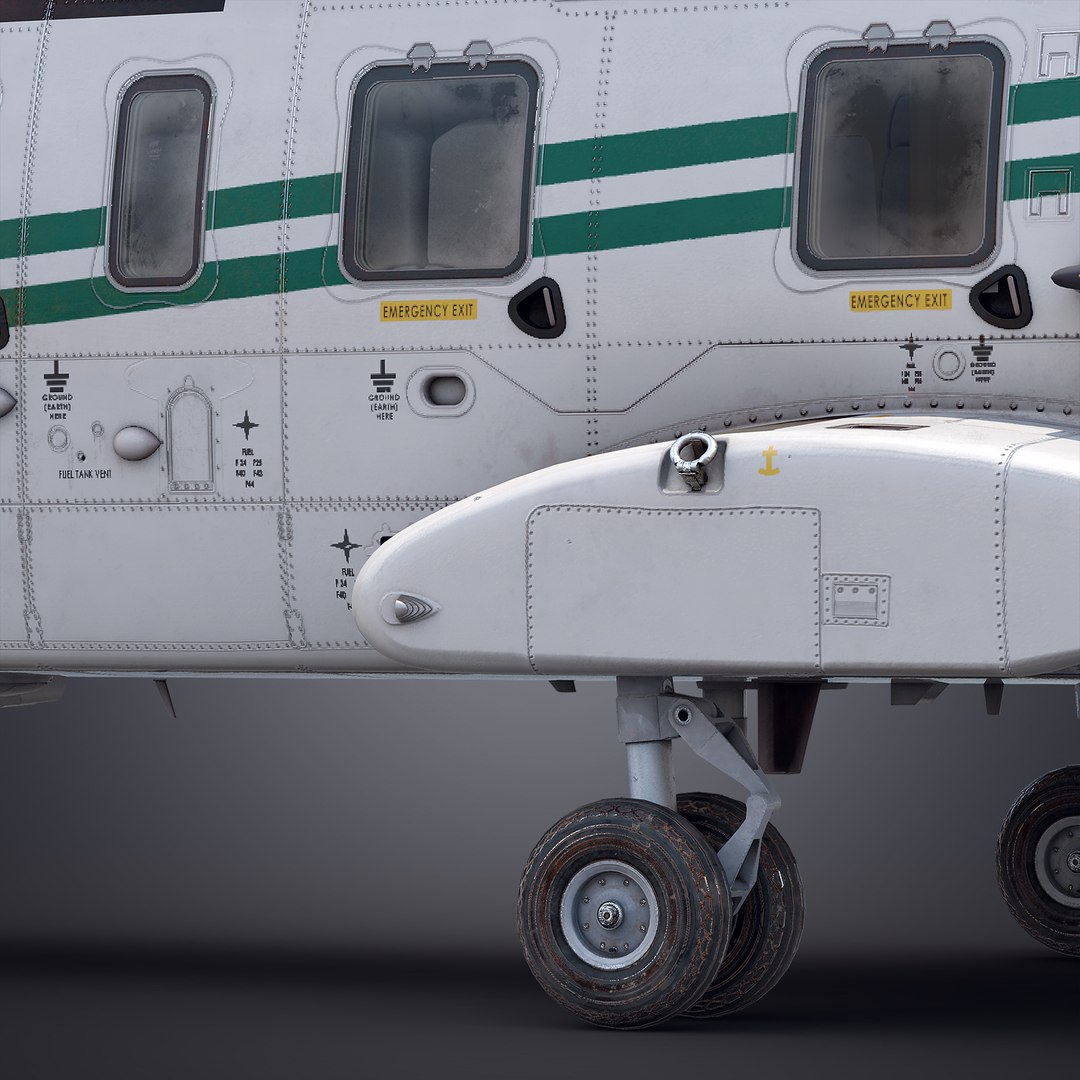 3d Agustawestland Aw101 Helicopter Model