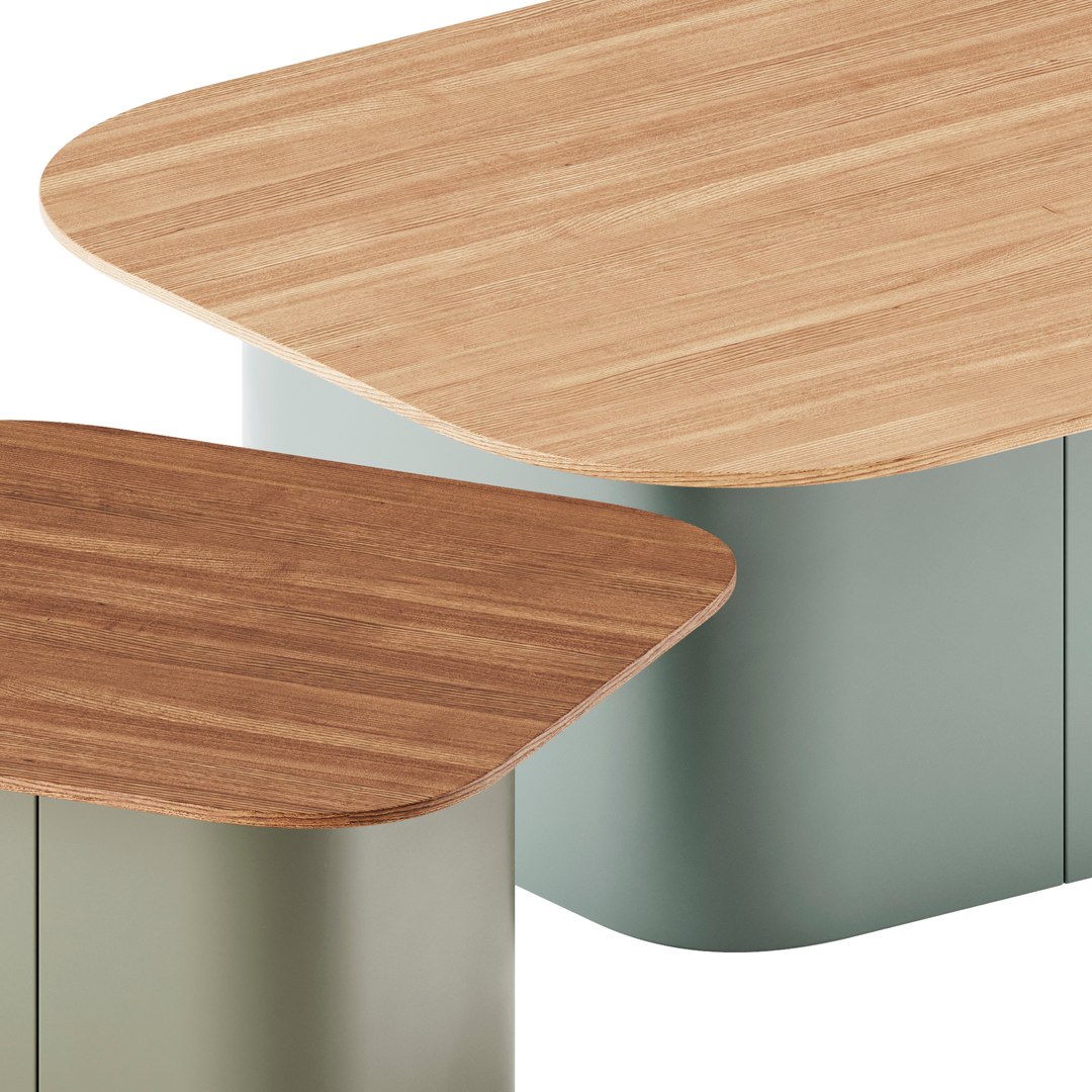 3D AFINA Wooden Coffee Tables By FREZZA - TurboSquid 2051278