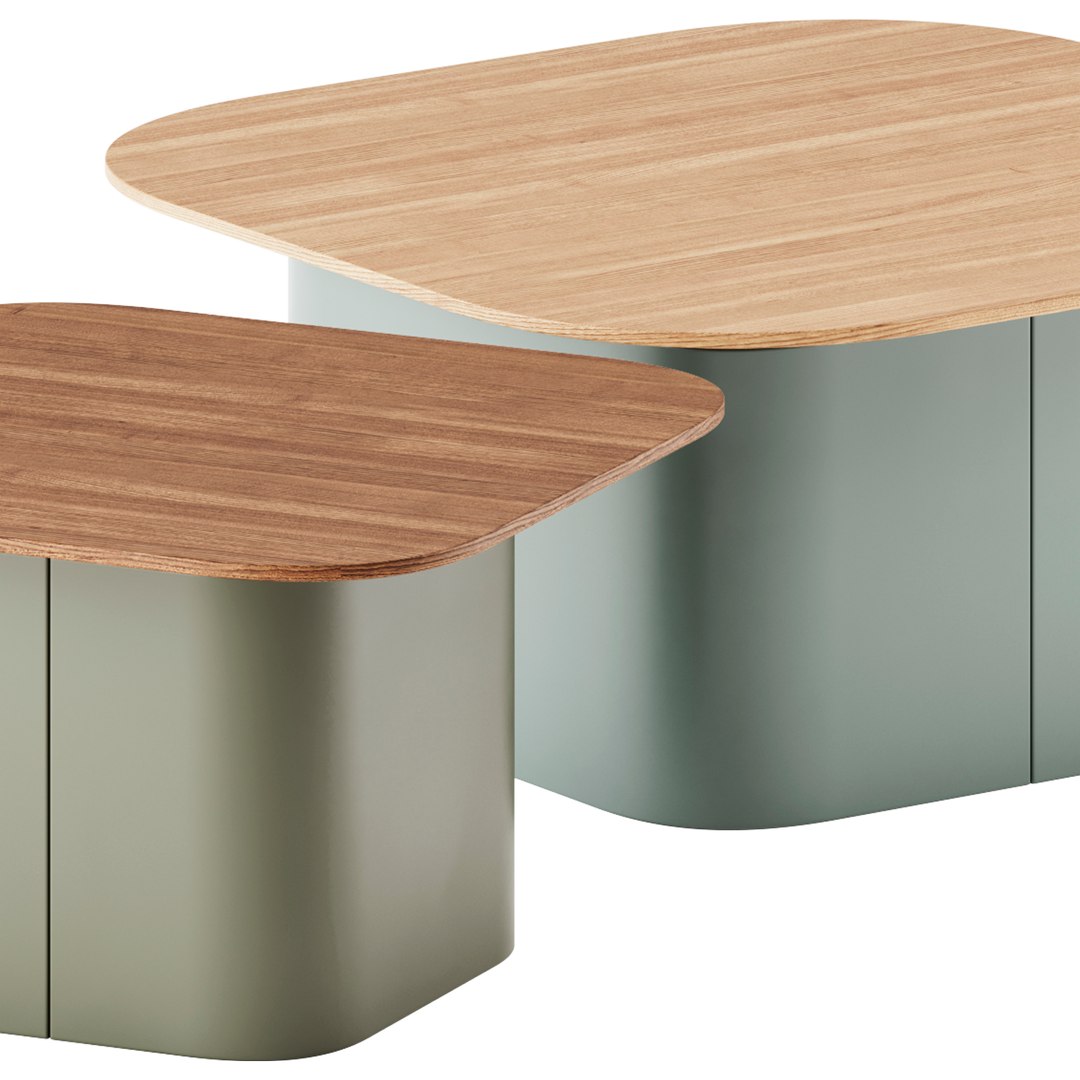 3D AFINA Wooden Coffee Tables By FREZZA - TurboSquid 2051278