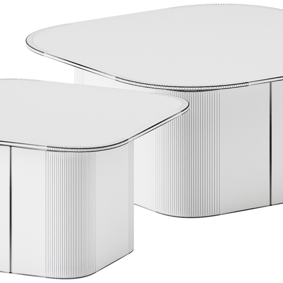 3D AFINA Wooden Coffee Tables By FREZZA - TurboSquid 2051278