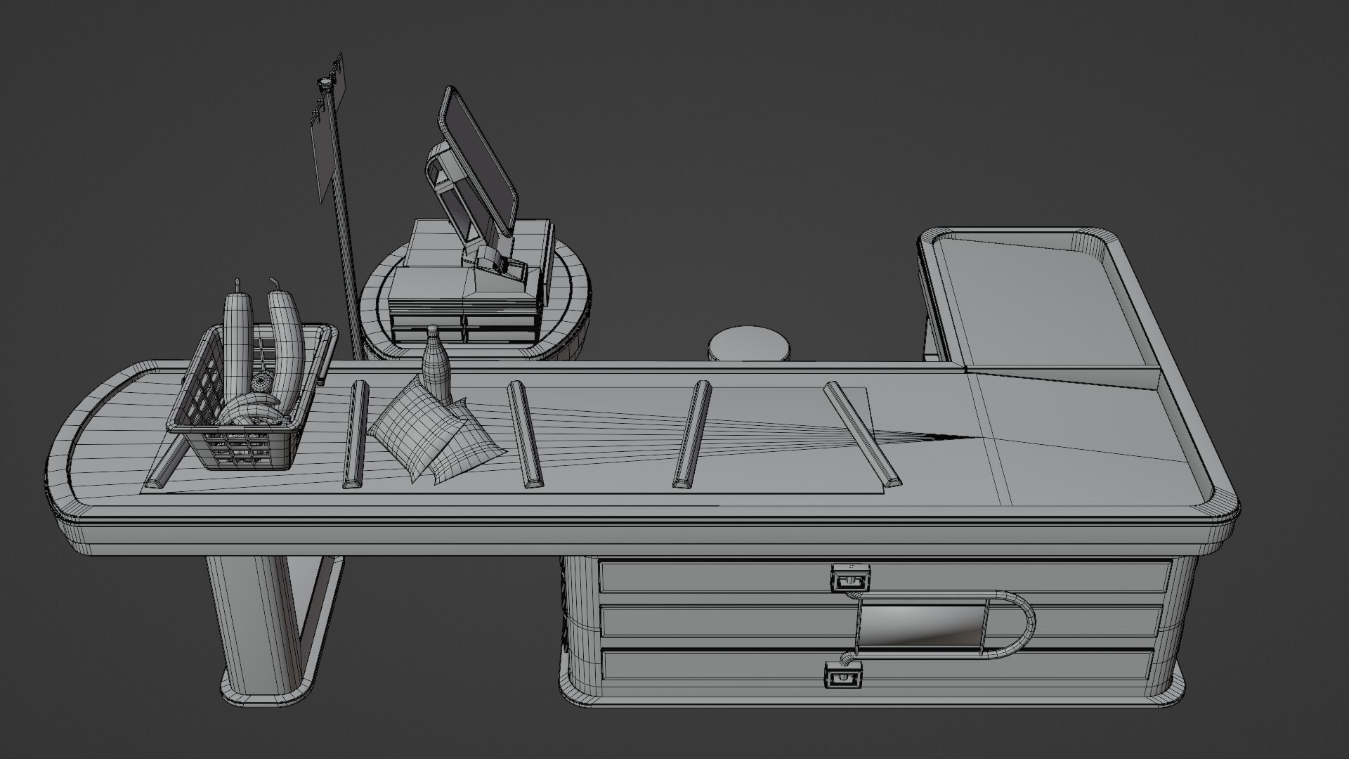 Cash Counter 3D - TurboSquid 2124485