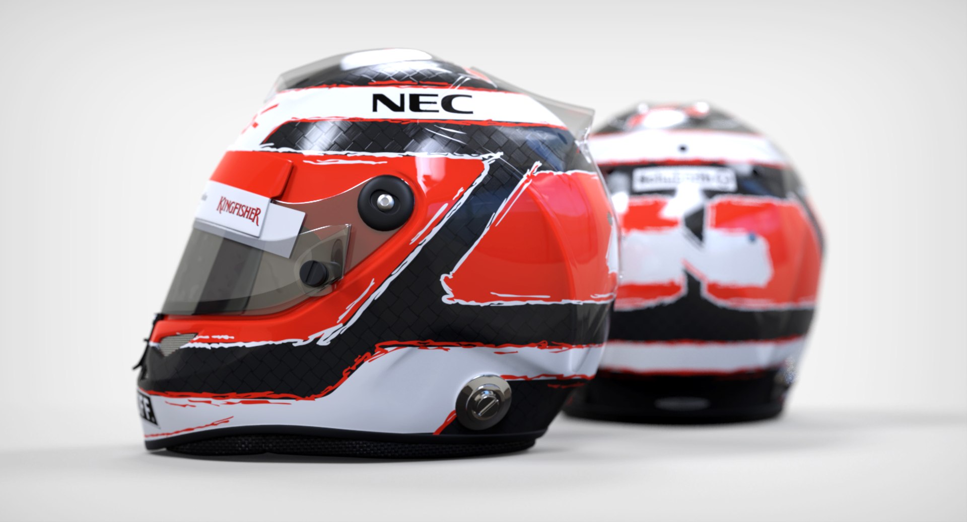 Racing Helmet Nico 2015 3d 3ds