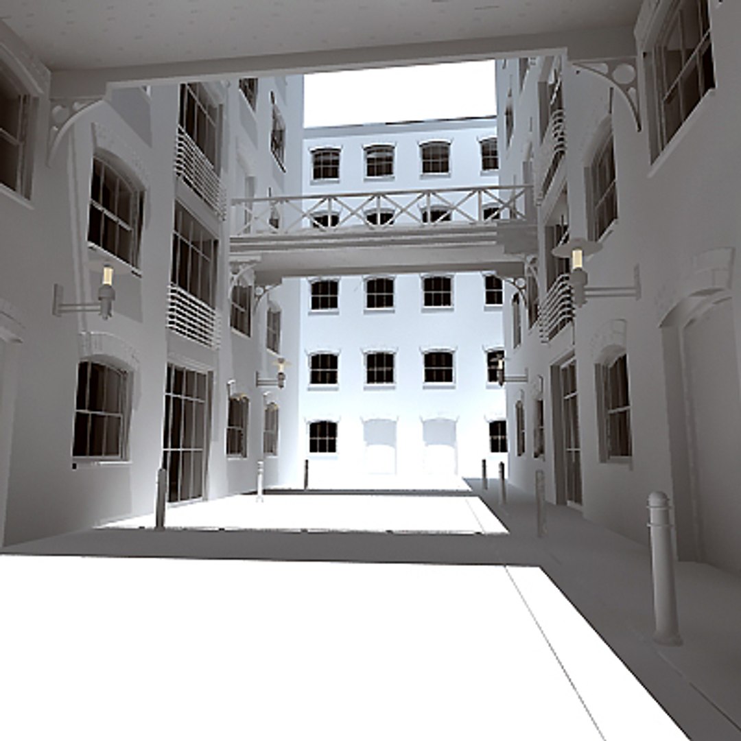 3d model alley way