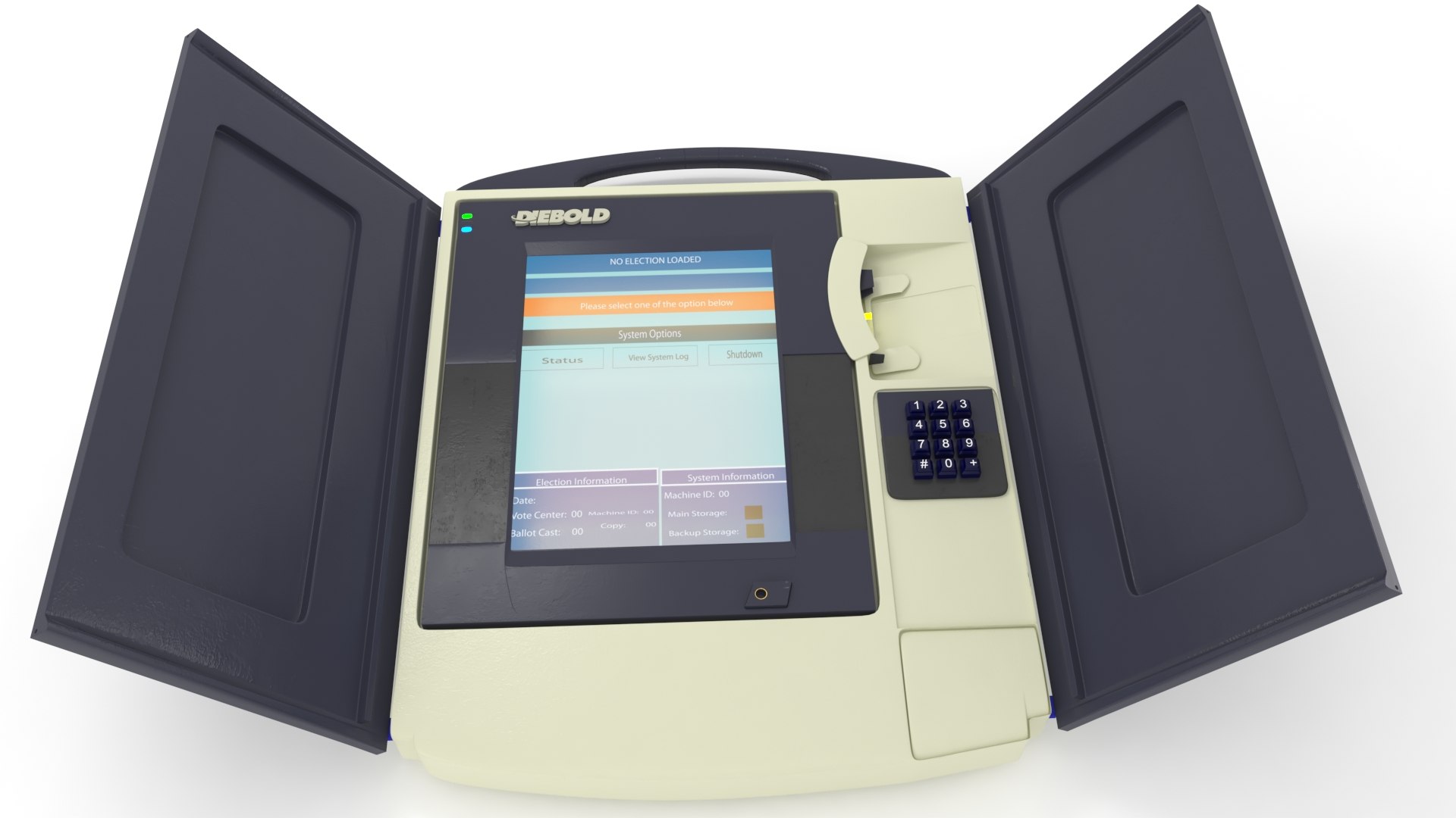 Election voting machine 3D model - TurboSquid 1601869