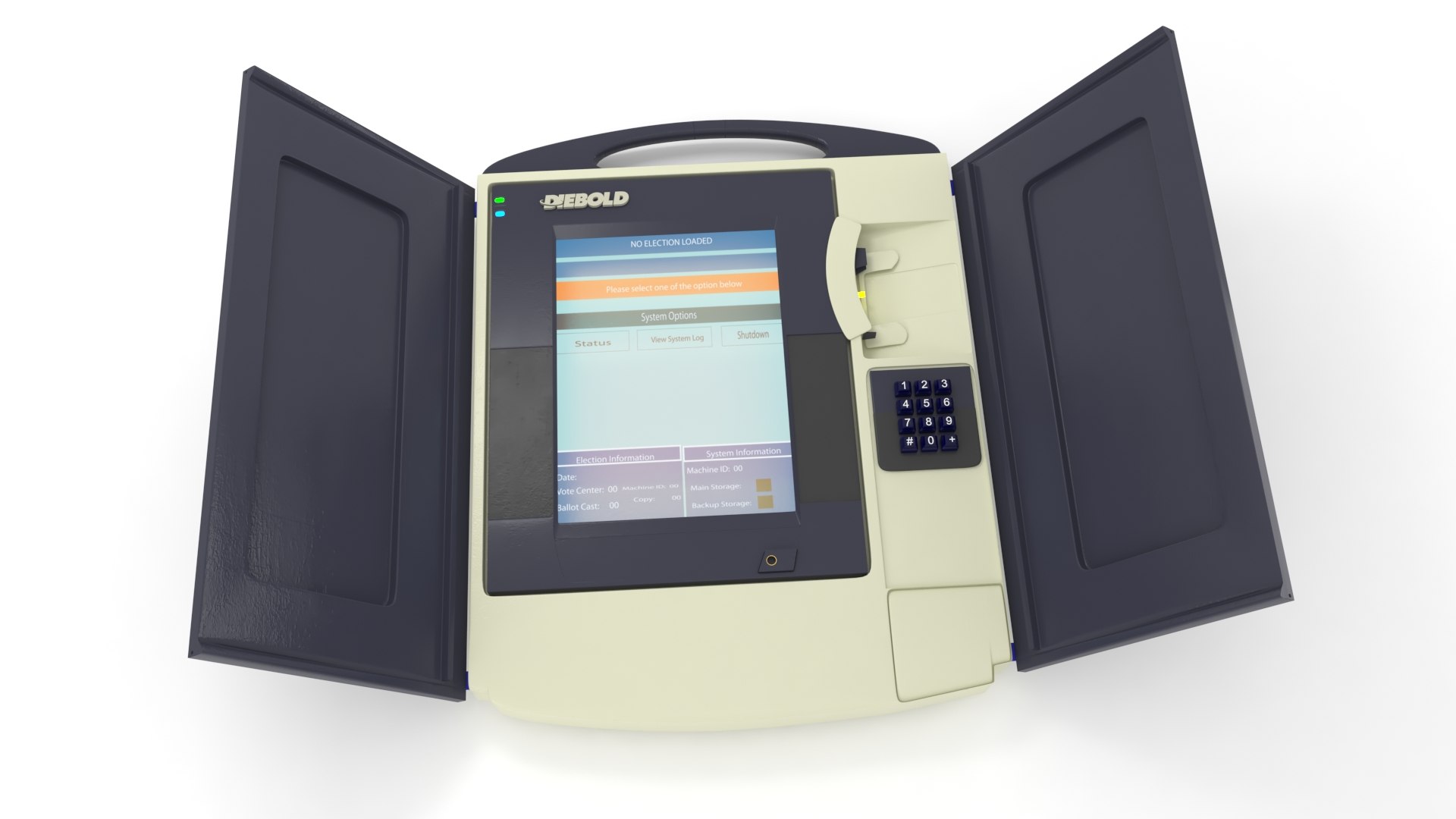 Election voting machine 3D model - TurboSquid 1601869