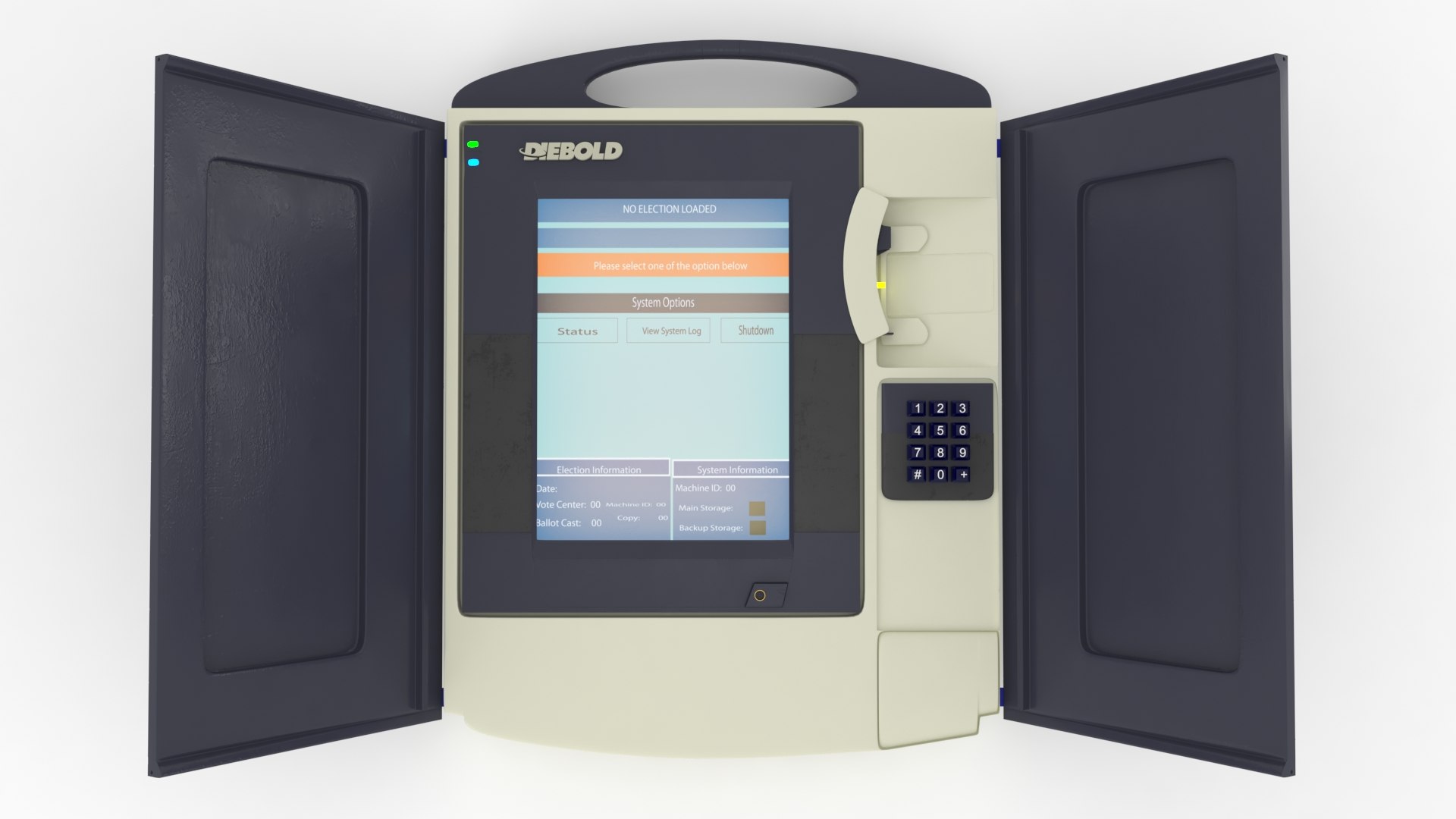 Election voting machine 3D model - TurboSquid 1601869
