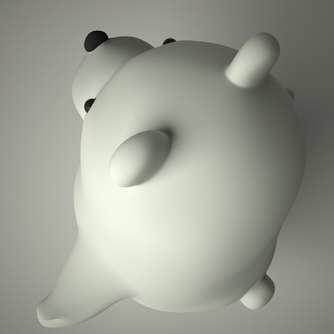 3d Toon Ice Bear Model