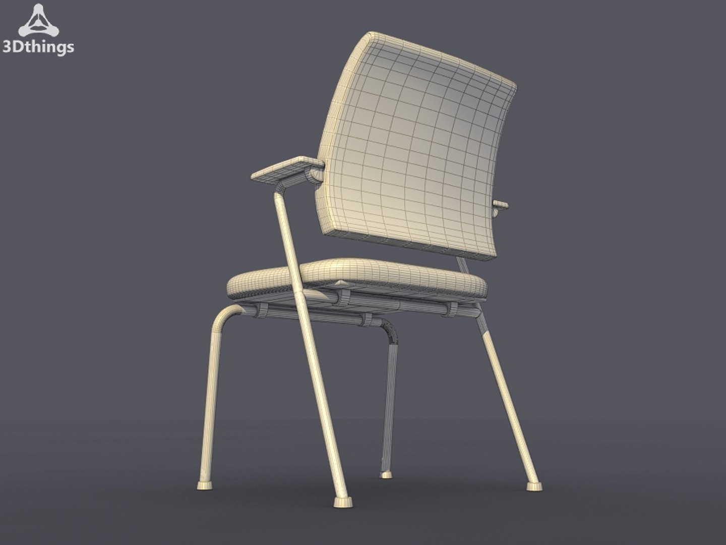 3d Model Conference Chair Netwin 4-leg