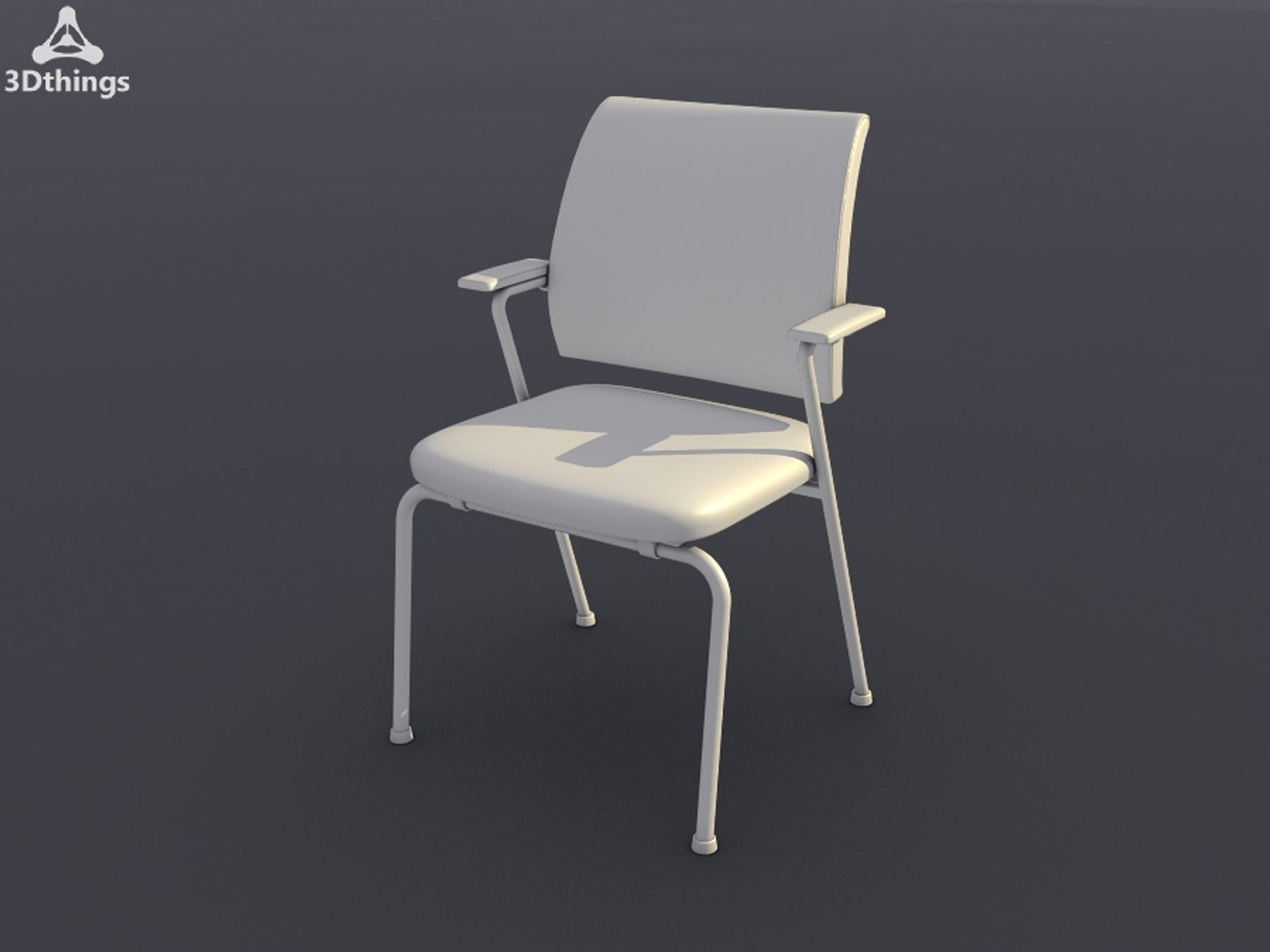 3d Model Conference Chair Netwin 4-leg