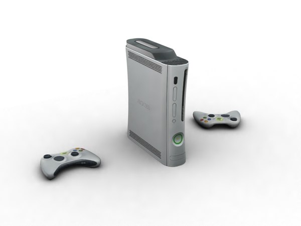 microsoft x-box 360 3d model