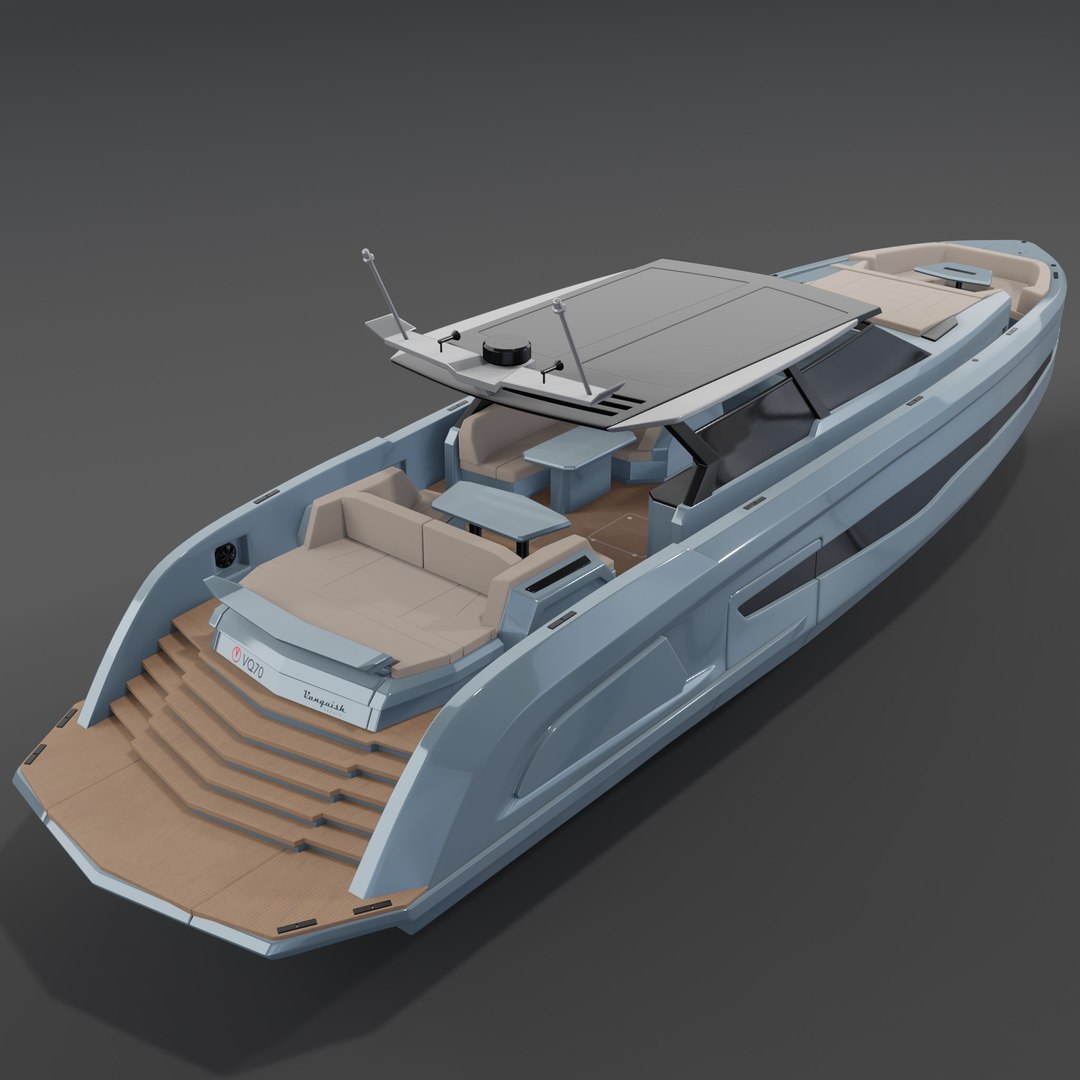 Vanquish VQ70 Luxury Motor Yacht 3D 3D Model - TurboSquid 2401204