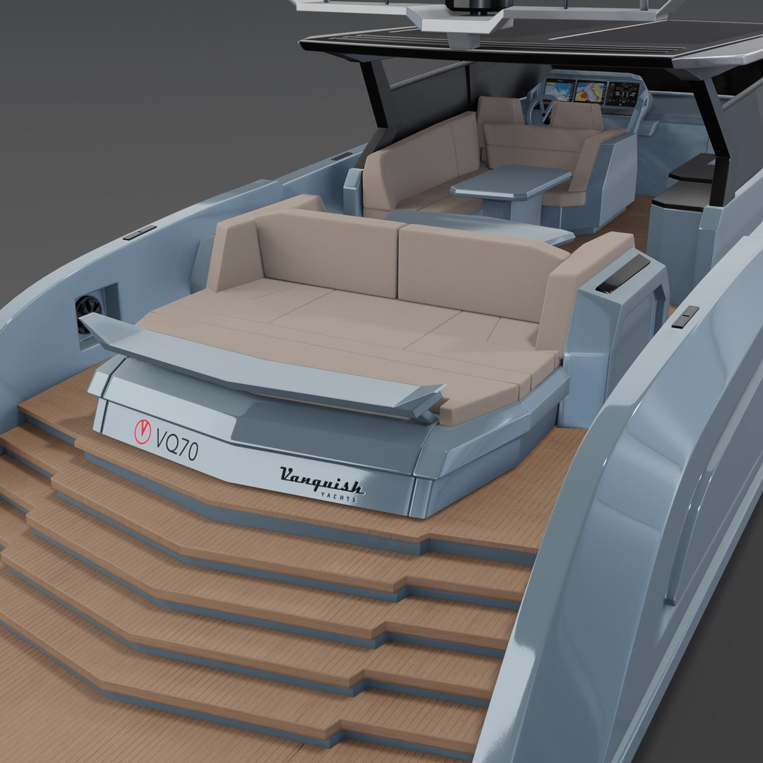 Vanquish VQ70 Luxury Motor Yacht 3D 3D Model - TurboSquid 2401204
