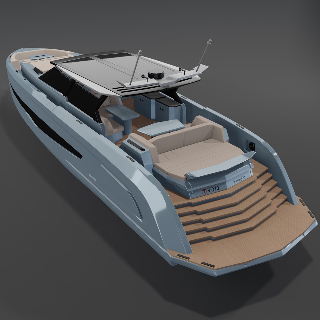 Vanquish VQ70 Luxury Motor Yacht 3D 3D Model - TurboSquid 2401204