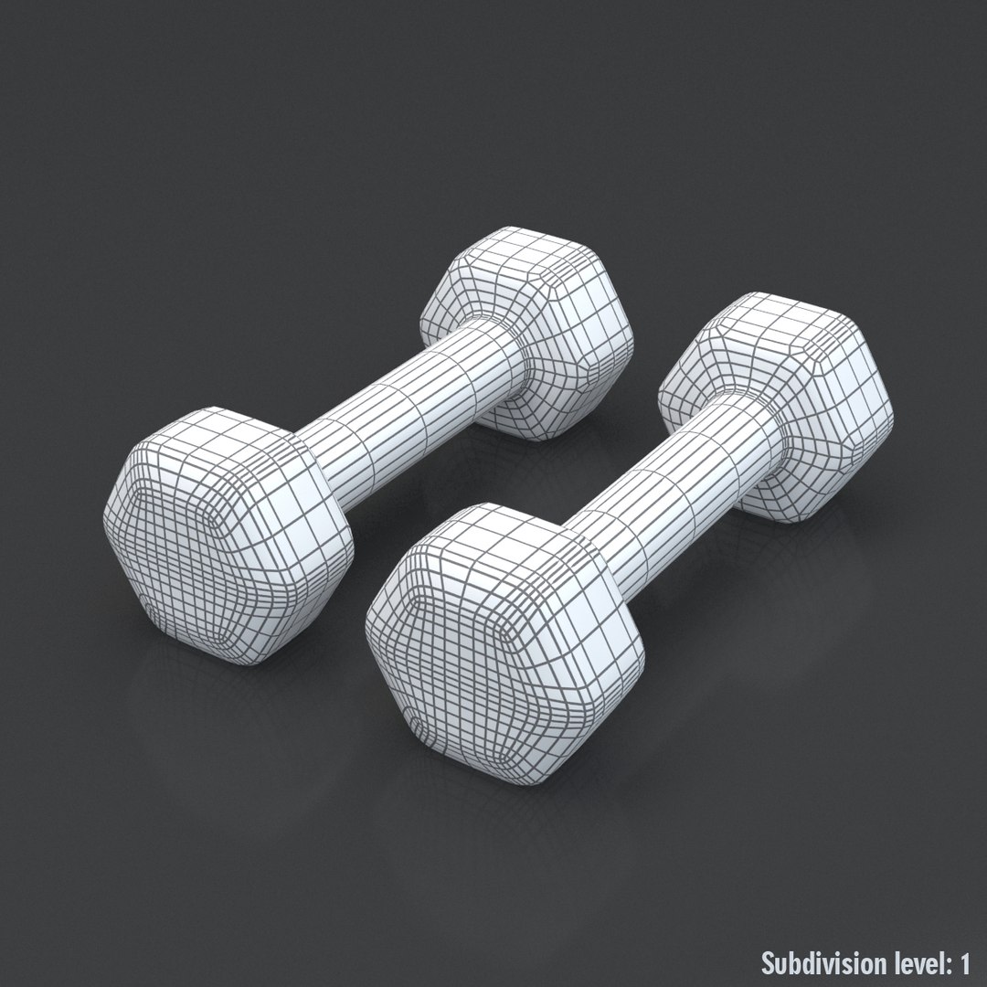 Fitness Dumbbell Model | 1142840 | TurboSquid