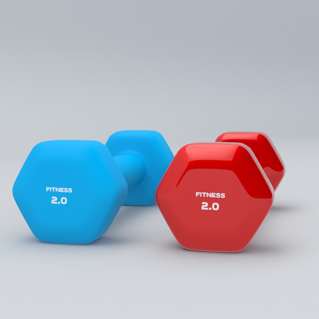 Fitness Dumbbell Model | 1142840 | TurboSquid