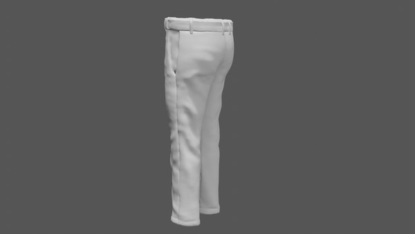 Formal trouser with belt 3D model - TurboSquid 1775847