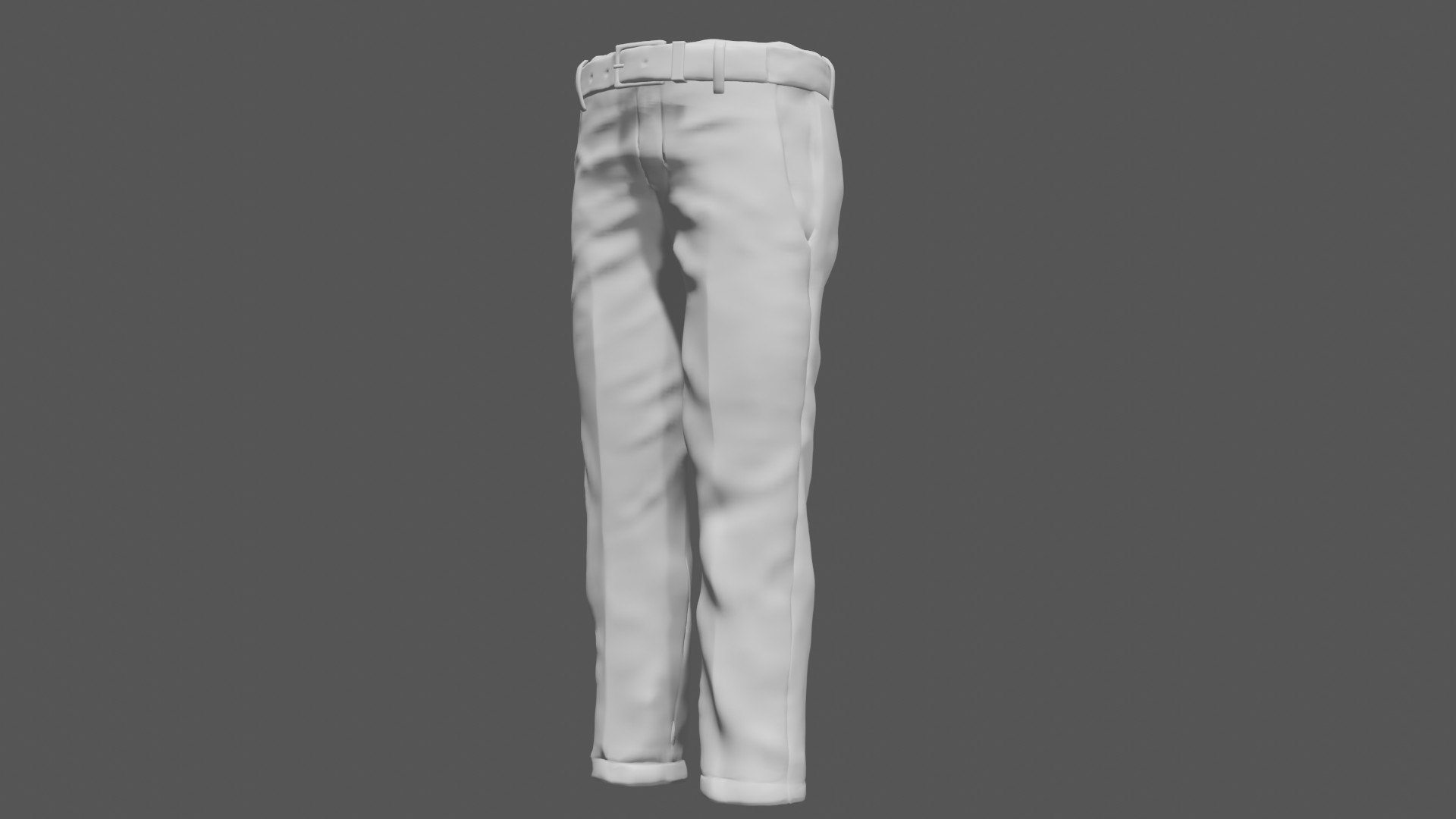 Formal Trouser With Belt 3D Model - TurboSquid 1775847