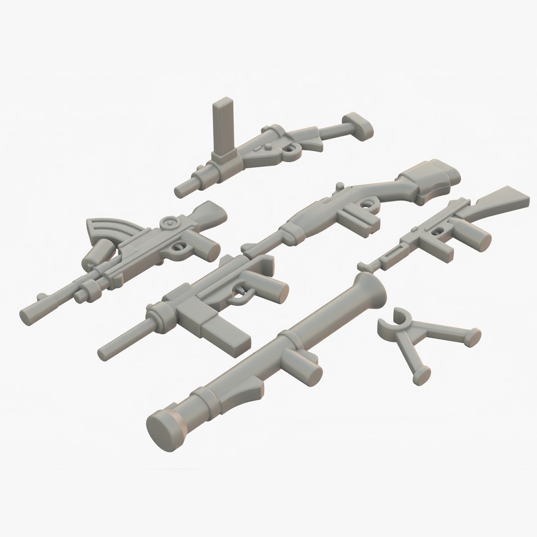 Lego Weapon Collections Model - TurboSquid 2258239