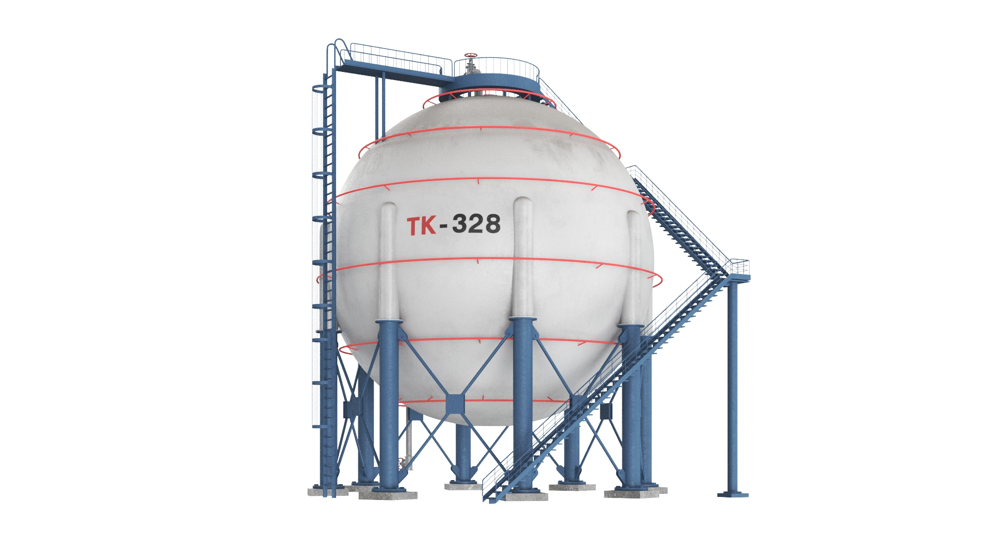 Industrial Oil Tank 3D Model - TurboSquid 1748983