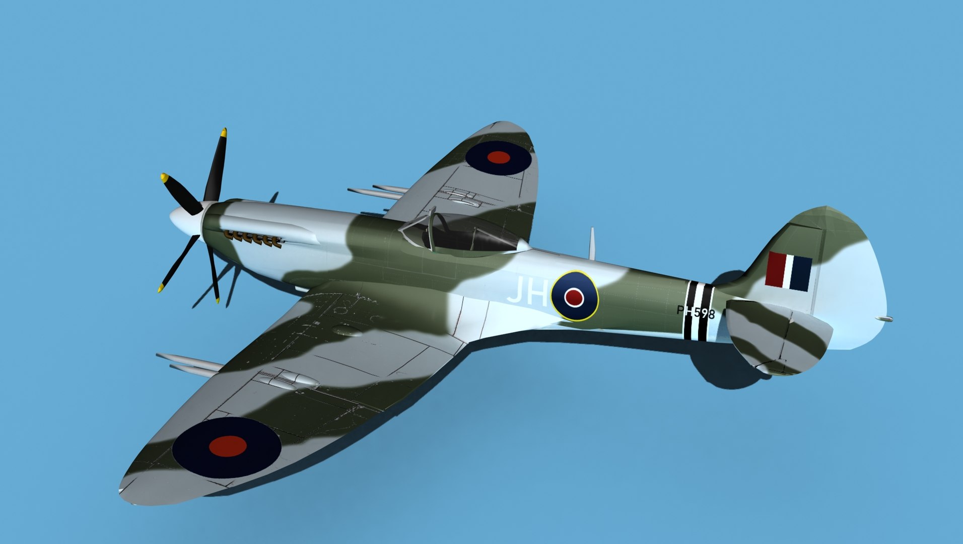 Supermarine Spitfire Mk XXII V02 RAF 3D Model - TurboSquid 1925723