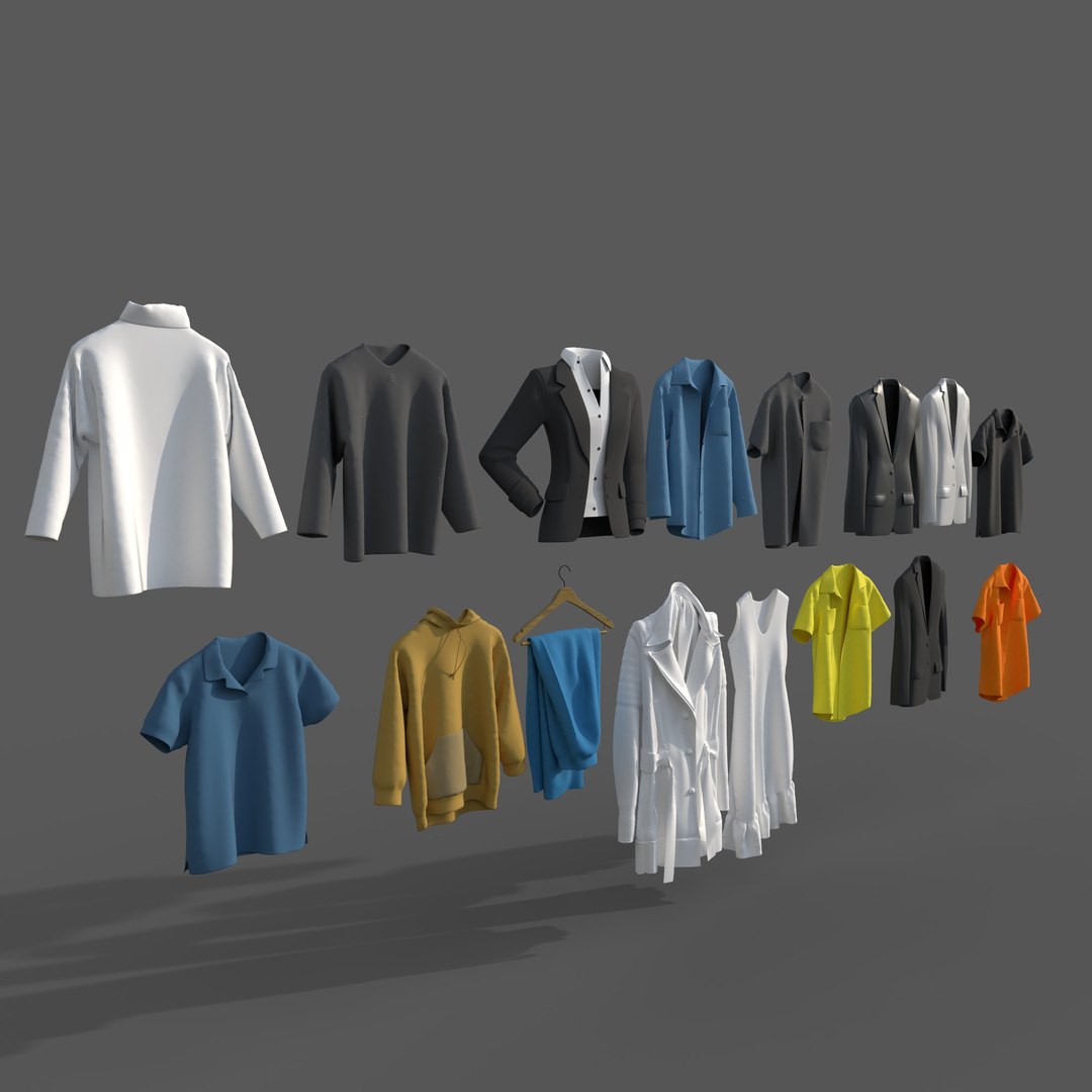 3D Clothes Collection-01 - TurboSquid 2043738
