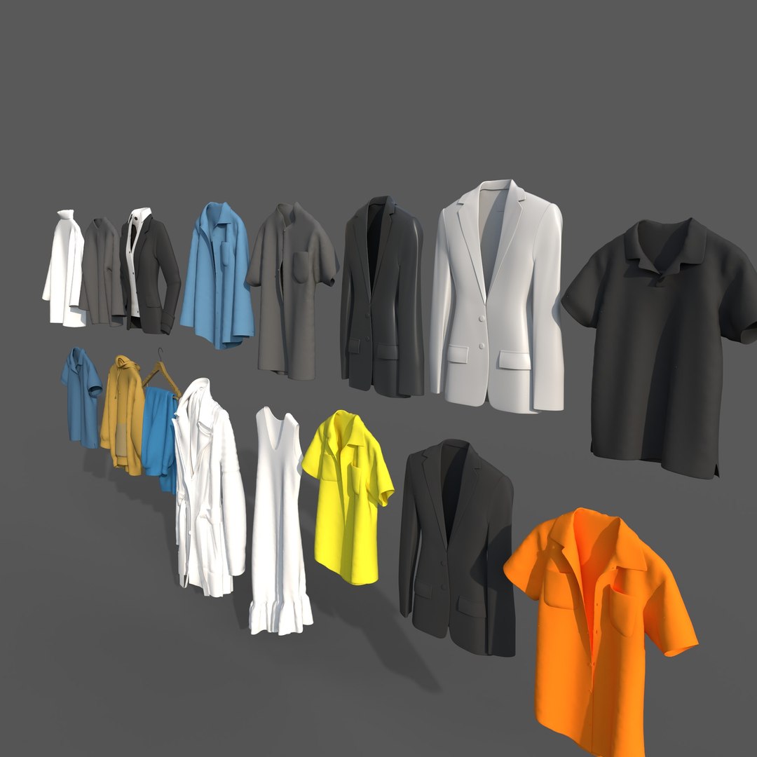 3D Clothes Collection-01 - TurboSquid 2043738