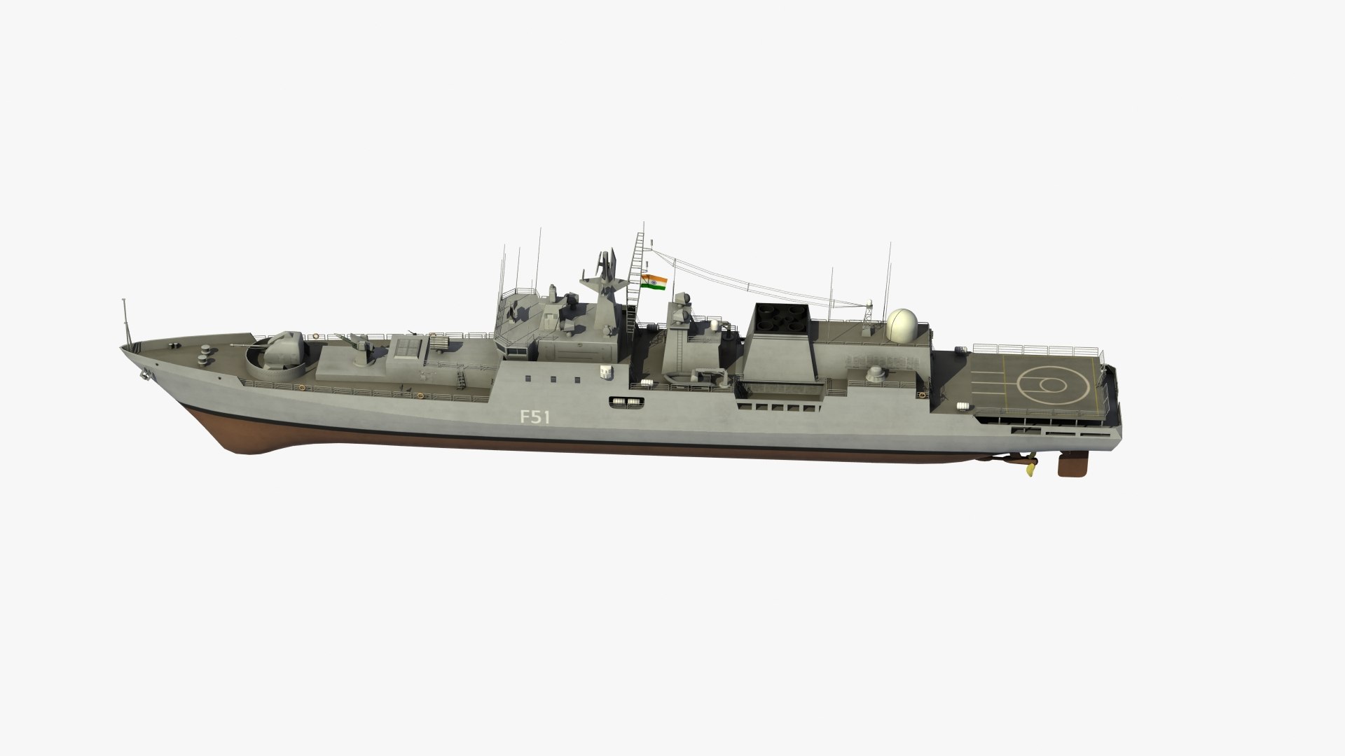 Ins talwar class frigate 3D model - TurboSquid 1511744