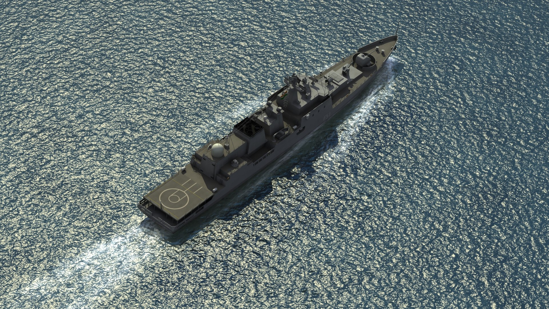 Ins Talwar Class Frigate 3D Model - TurboSquid 1511744