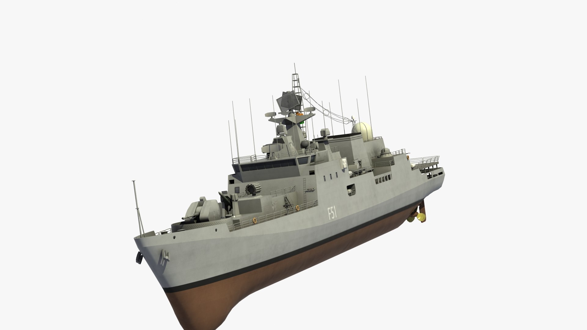 Ins talwar class frigate 3D model - TurboSquid 1511744