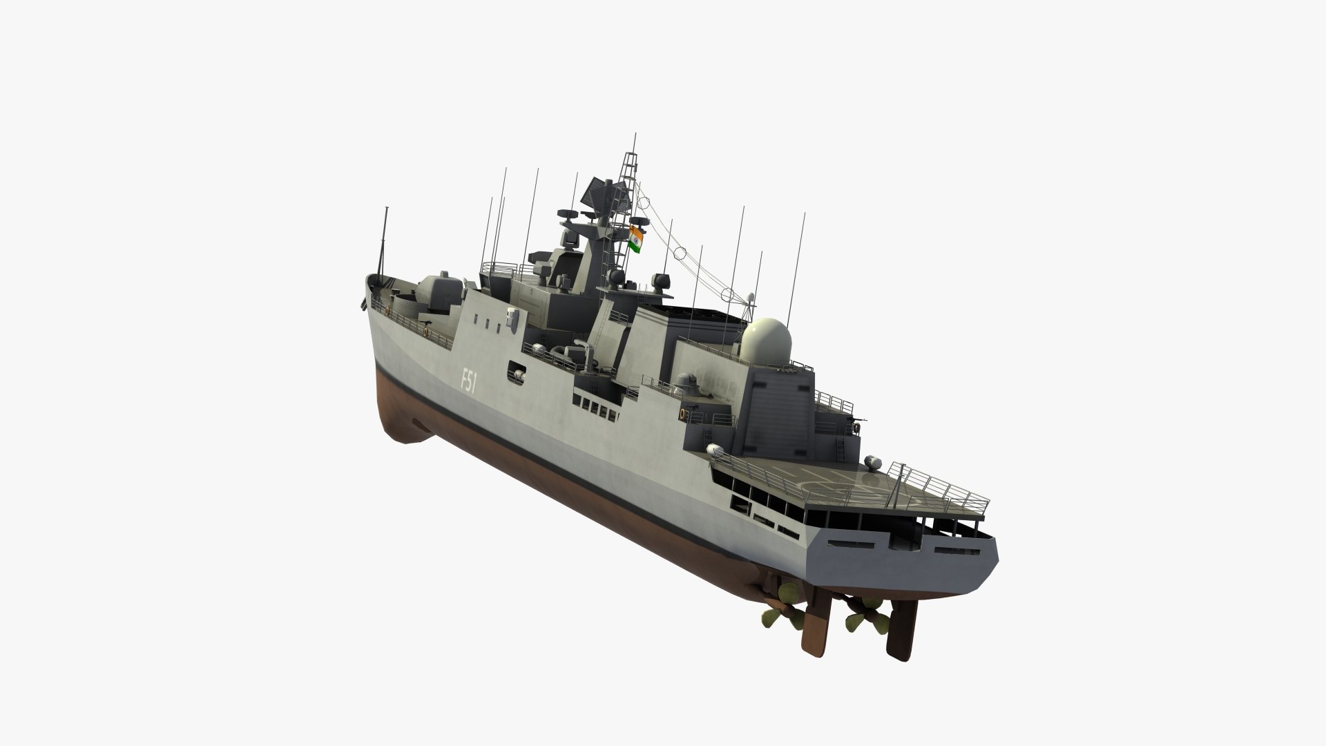 Ins talwar class frigate 3D model - TurboSquid 1511744