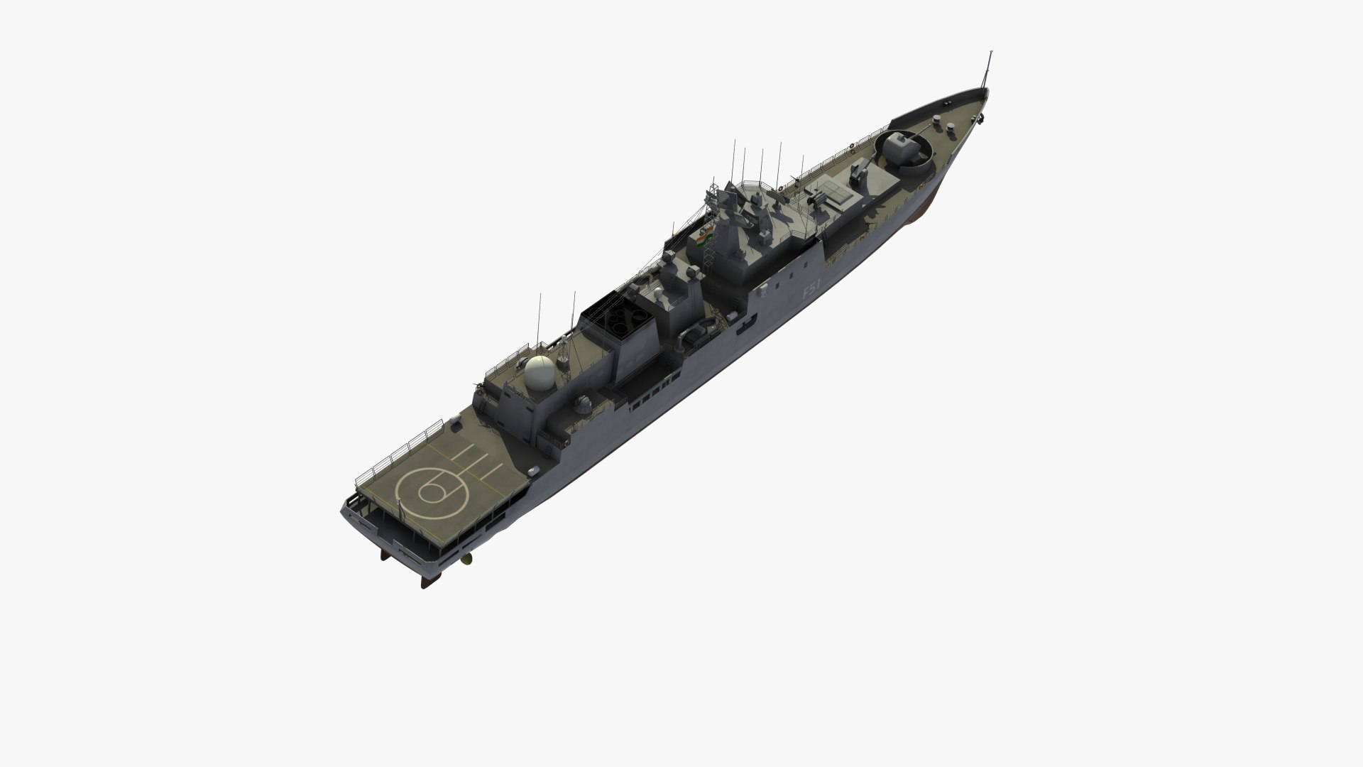 Ins talwar class frigate 3D model - TurboSquid 1511744