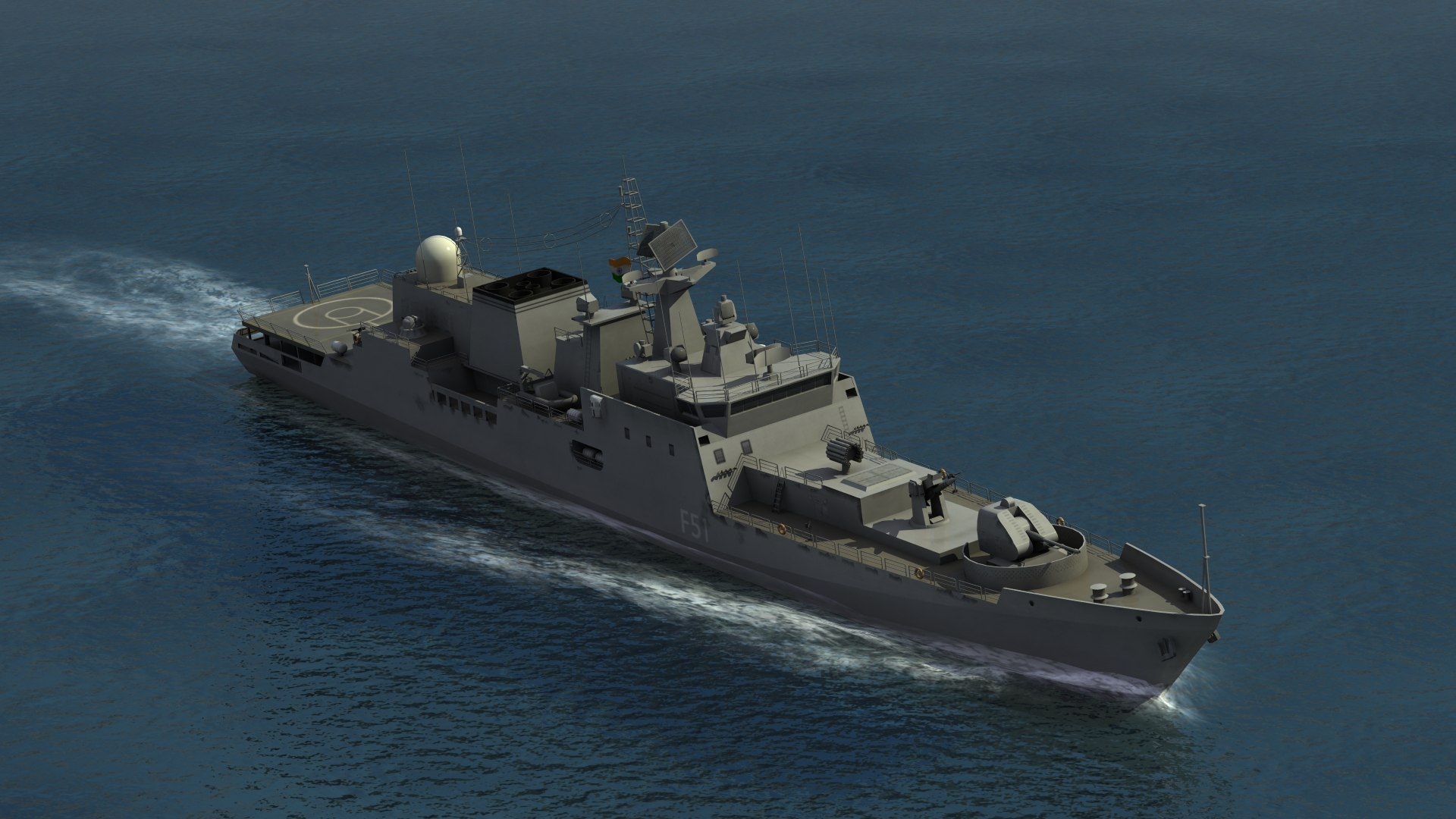 Ins talwar class frigate 3D model - TurboSquid 1511744