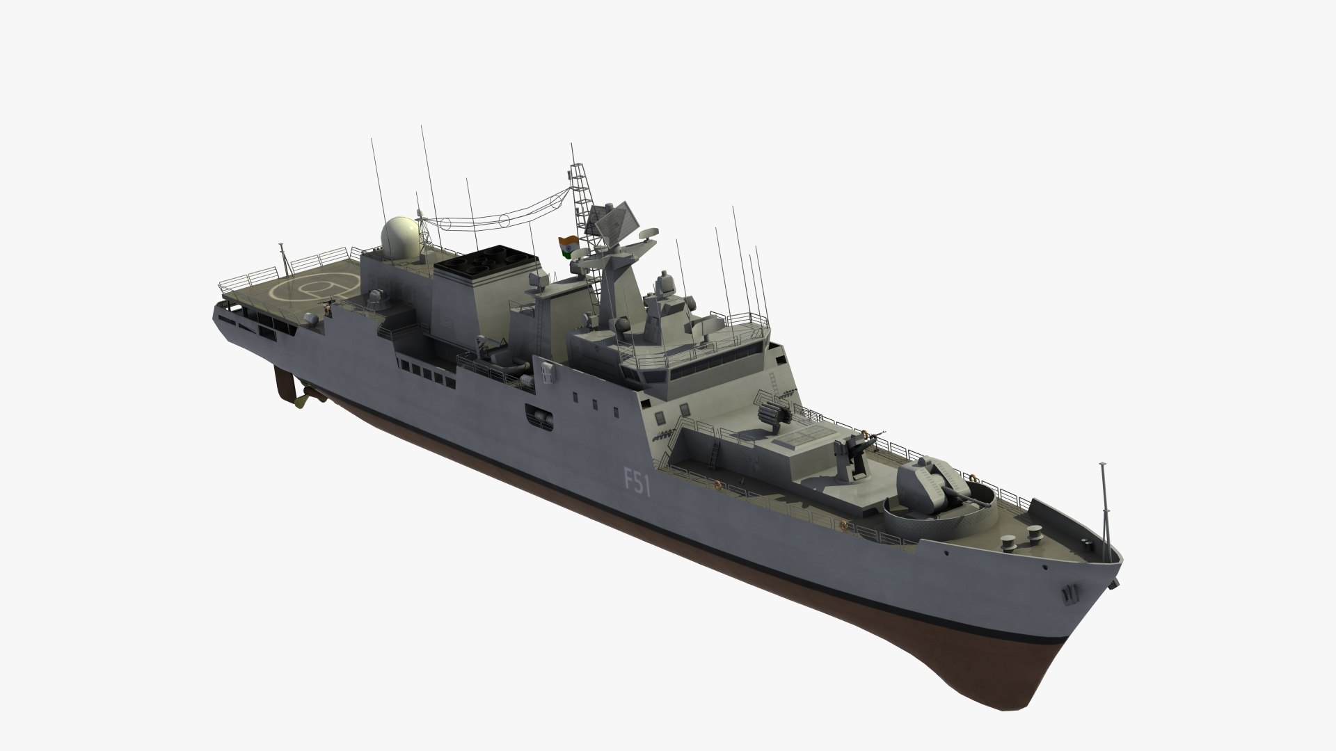 Ins talwar class frigate 3D model - TurboSquid 1511744