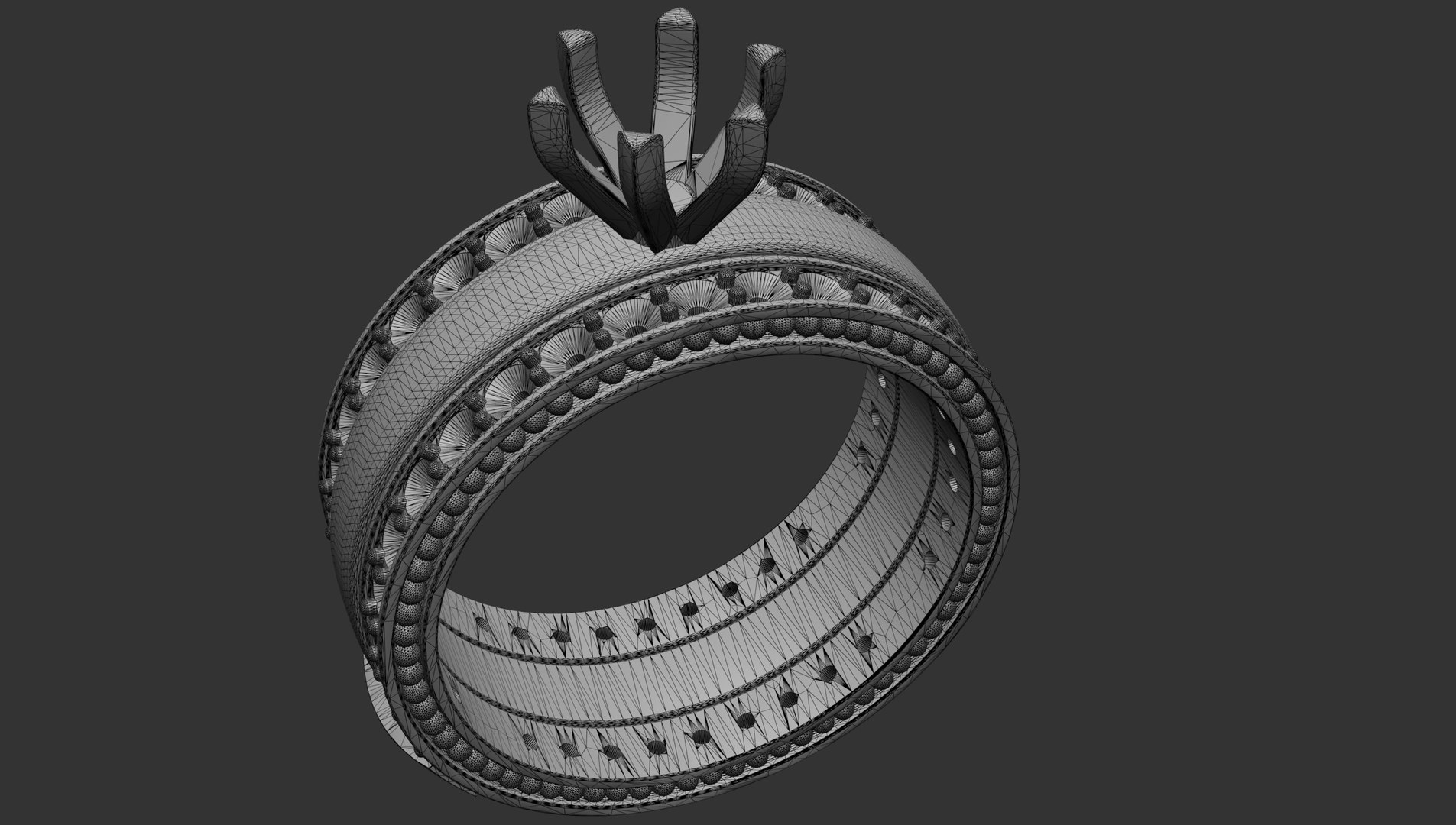 3D Jewellery Collapsible Ring Stones Model - TurboSquid 1469679