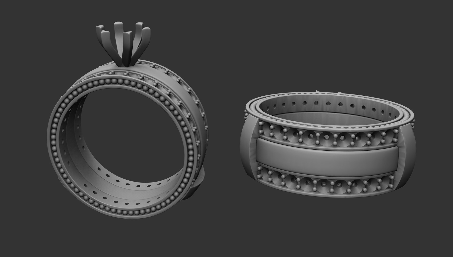 3D Jewellery Collapsible Ring Stones Model - TurboSquid 1469679